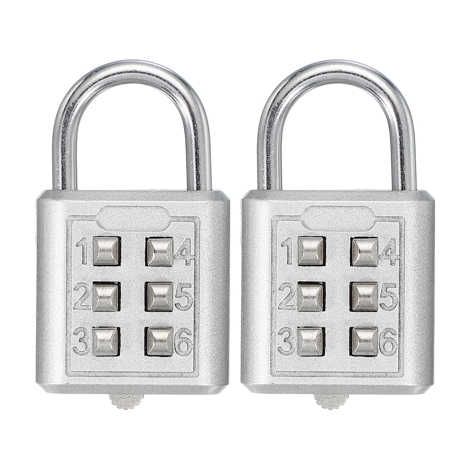 Uxcell Combination Padlock 6-Digit Push Button Padlock 3-Position ...