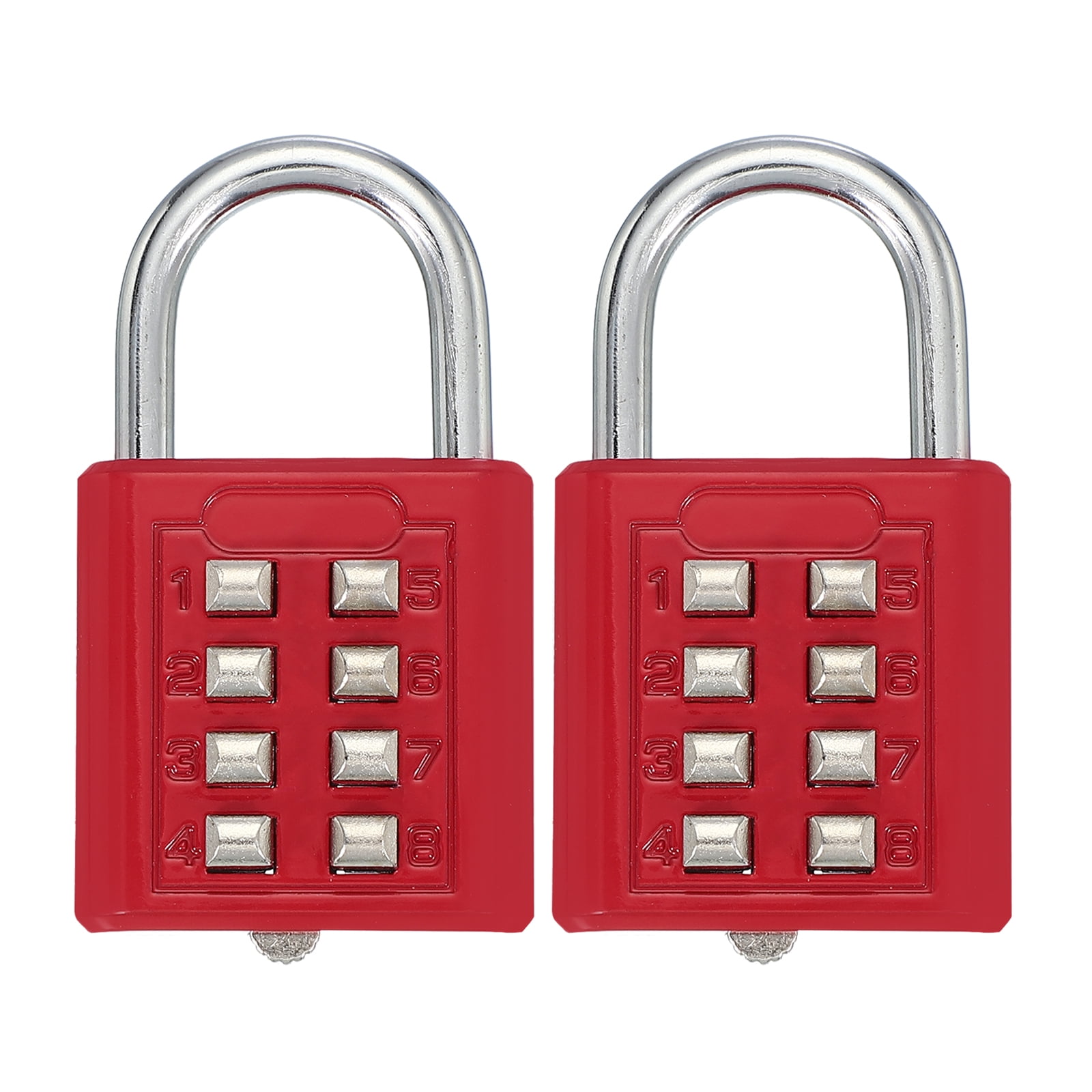 Uxcell Combination Padlock 8-Digit Push Button Padlock 4-Position ...