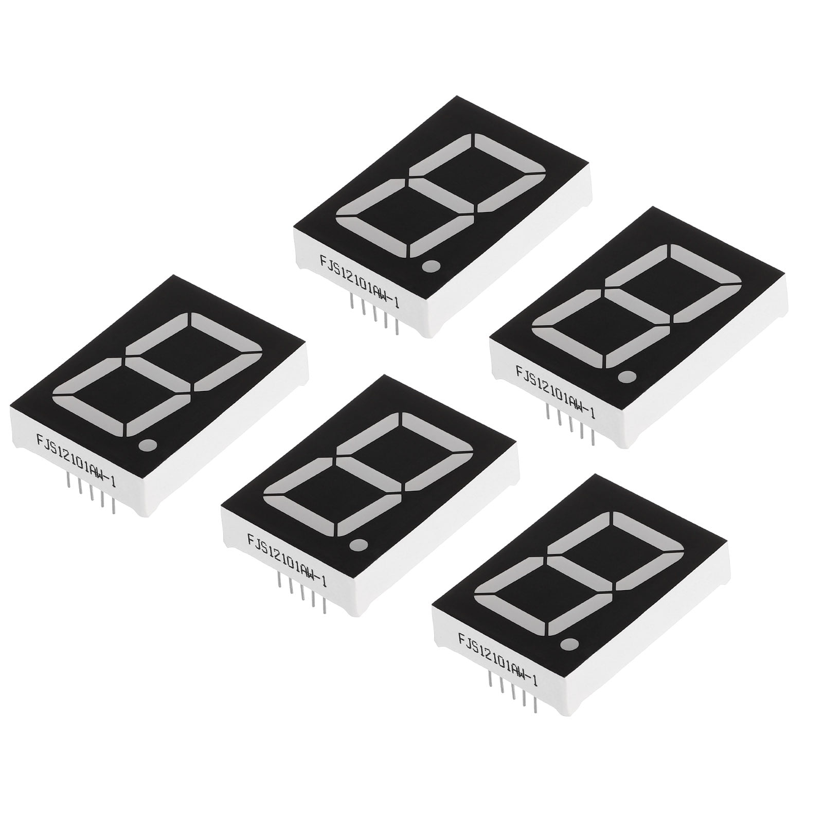 Uxcell Common Cathode 7 Segment 10 Pin 1 Digit 3V LED Display Digital ...