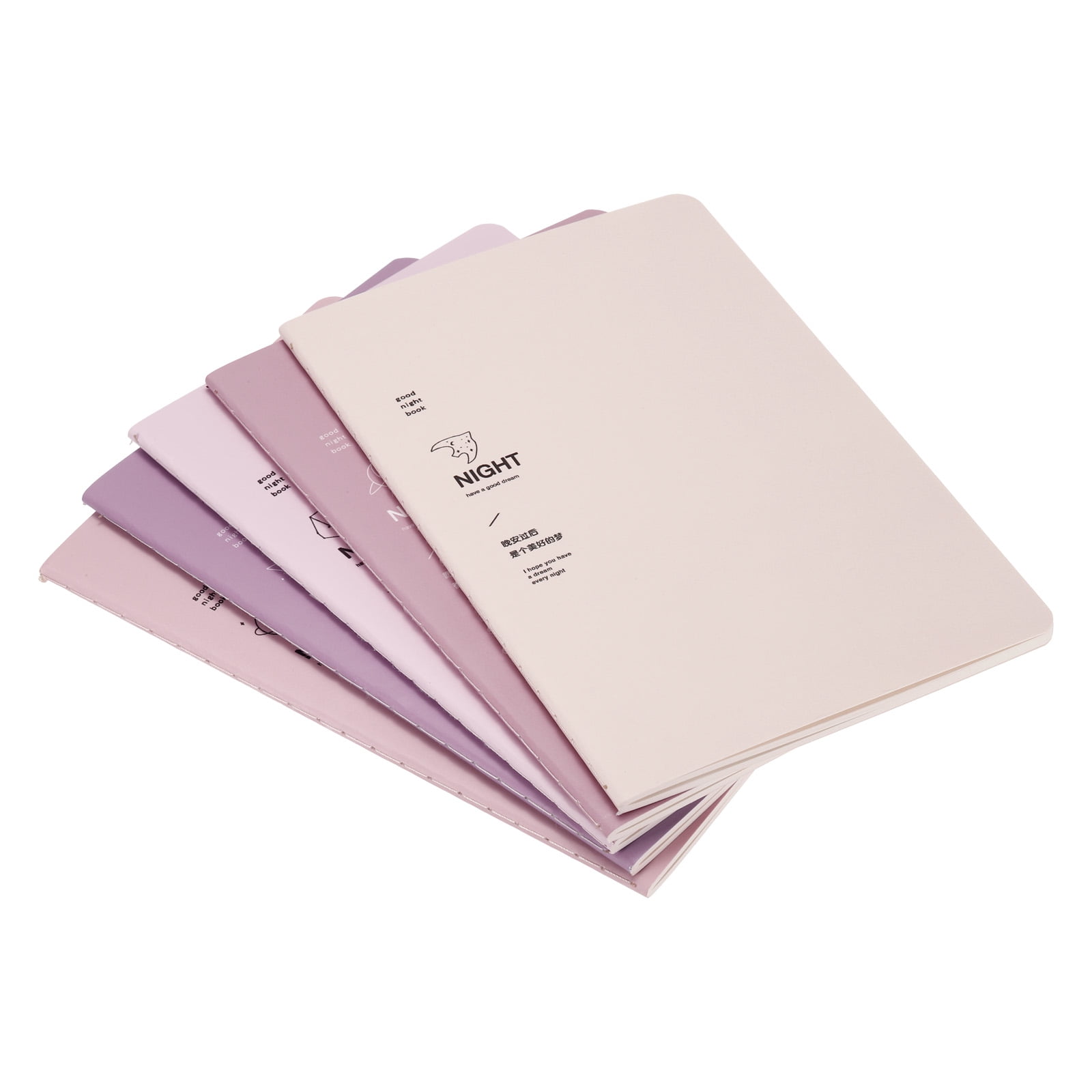 Uxcell Composition Notebooks Notebook Wide Ruled English Lined Paper 38 ...