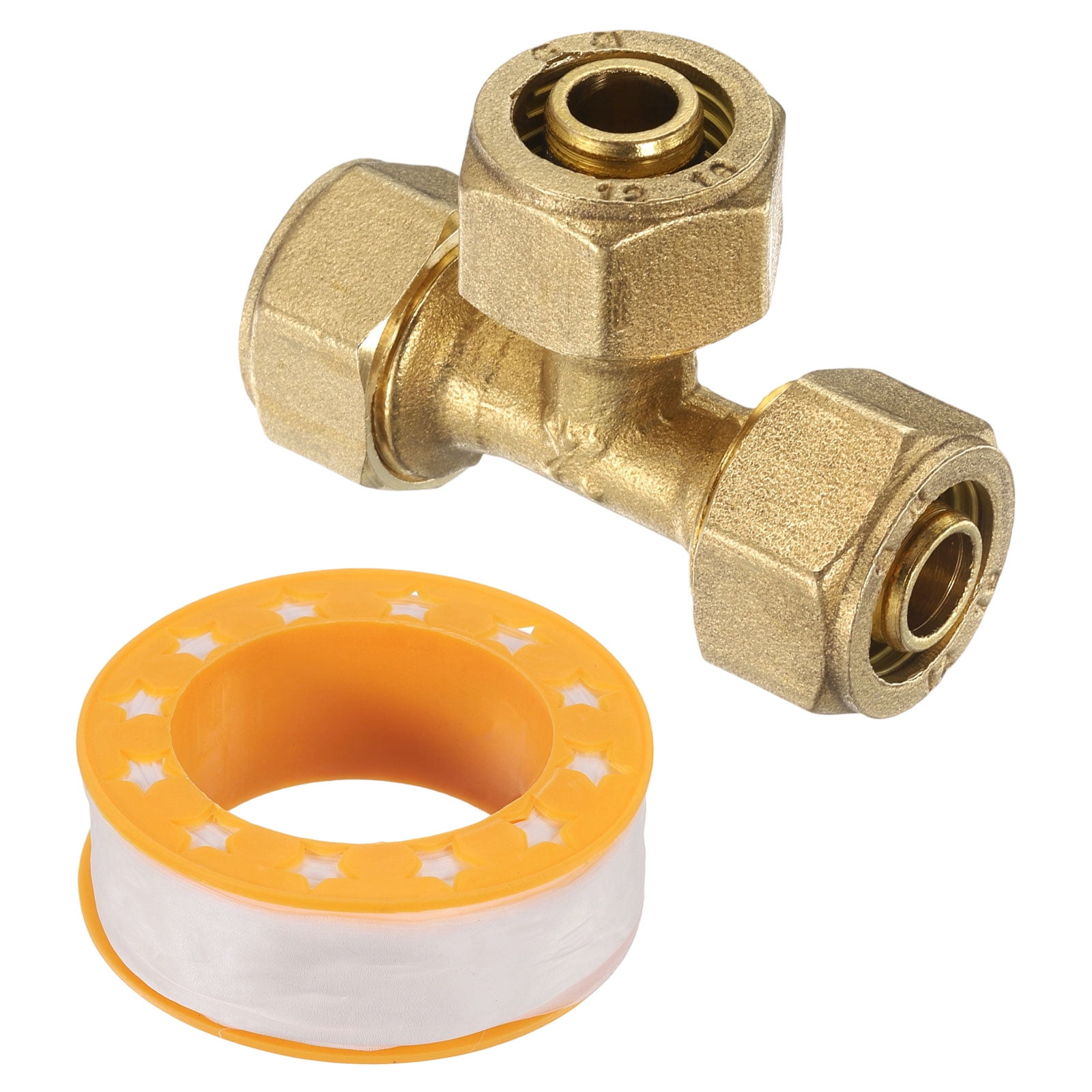 Uxcell Compressed Air Piping Tee Fitting, G1/2"( Tubing x Tubing x ...