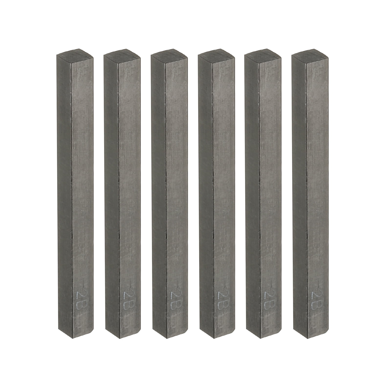 Uxcell Compressed Charcoal Sticks, 6 Pack 2B Grade Art Supplies Sketch ...