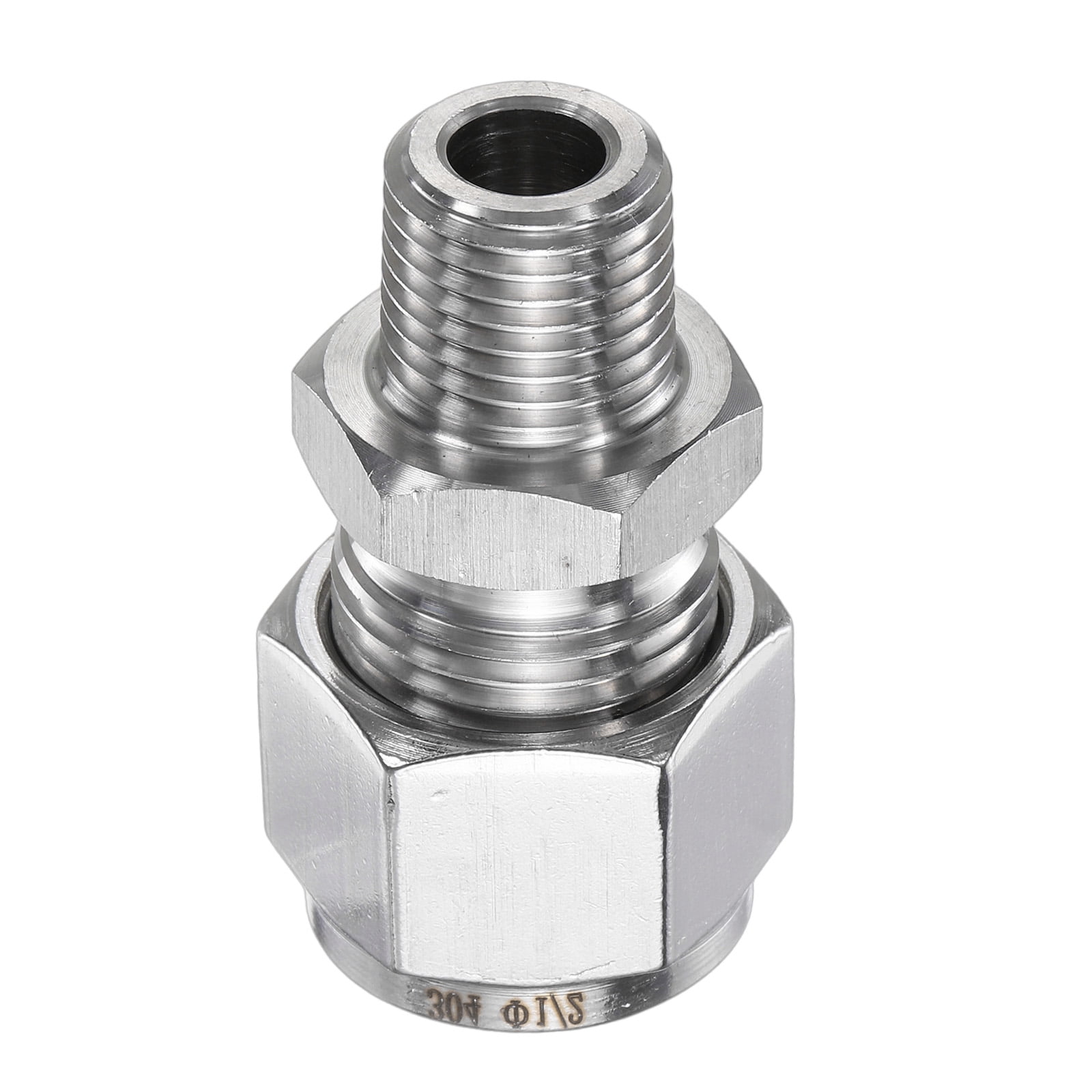 Uxcell Compression Fitting 1/2" OD x 1/4" PT Male Stainless Steel Coupler Adapter - Walmart.com