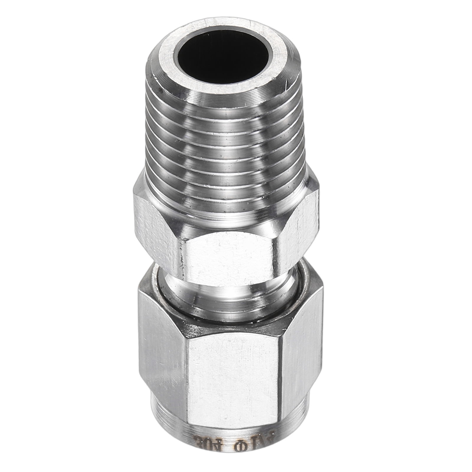 Uxcell Compression Fitting 1/4" OD x 1/4" PT Male Stainless Steel Coupler Adapter - Walmart.com