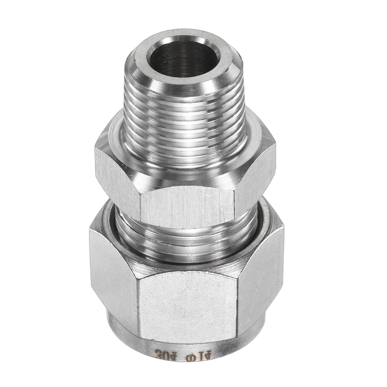 Uxcell Compression Fitting 14mm OD x 3/8" NPT Male Stainless Steel Coupler Adapter - Walmart.com