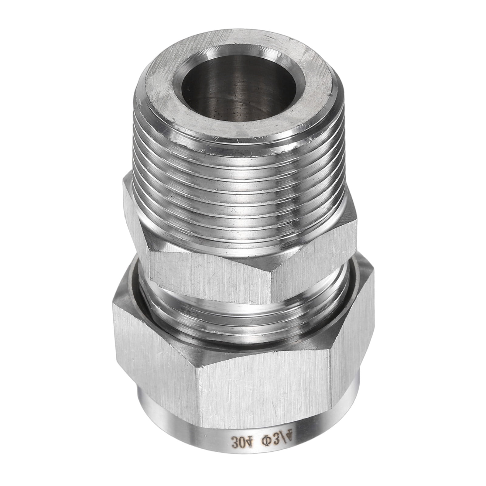 Uxcell Compression Fitting 3/4" OD x 3/4" NPT Male Stainless Steel Coupler Adapter - Walmart.com