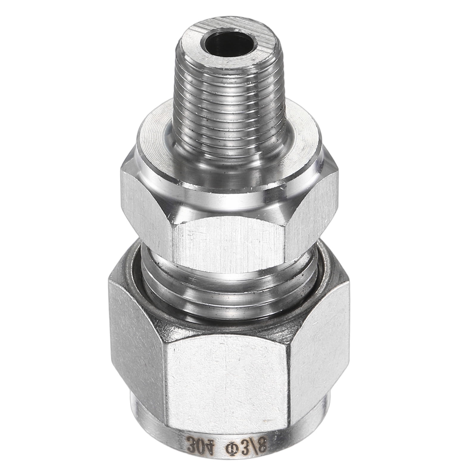 Uxcell Compression Fitting 3/8" OD x 1/8" PT Male Stainless Steel Coupler Adapter - Walmart.com