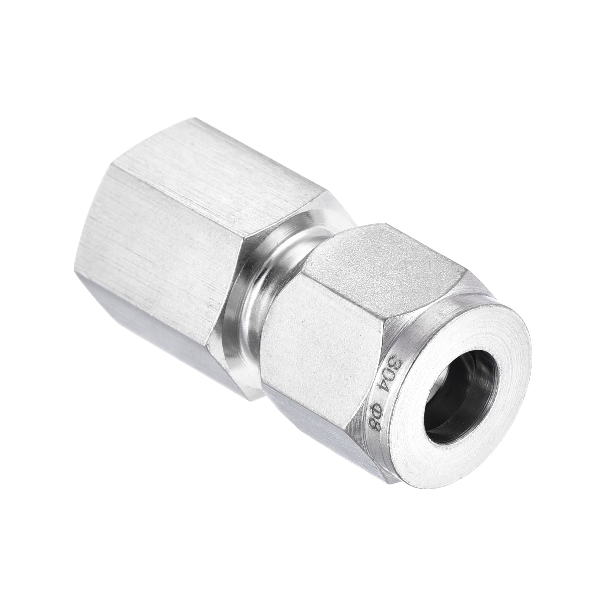 Uxcell Compression Tube Fitting Female Tube Straight Coupling Adapter ...