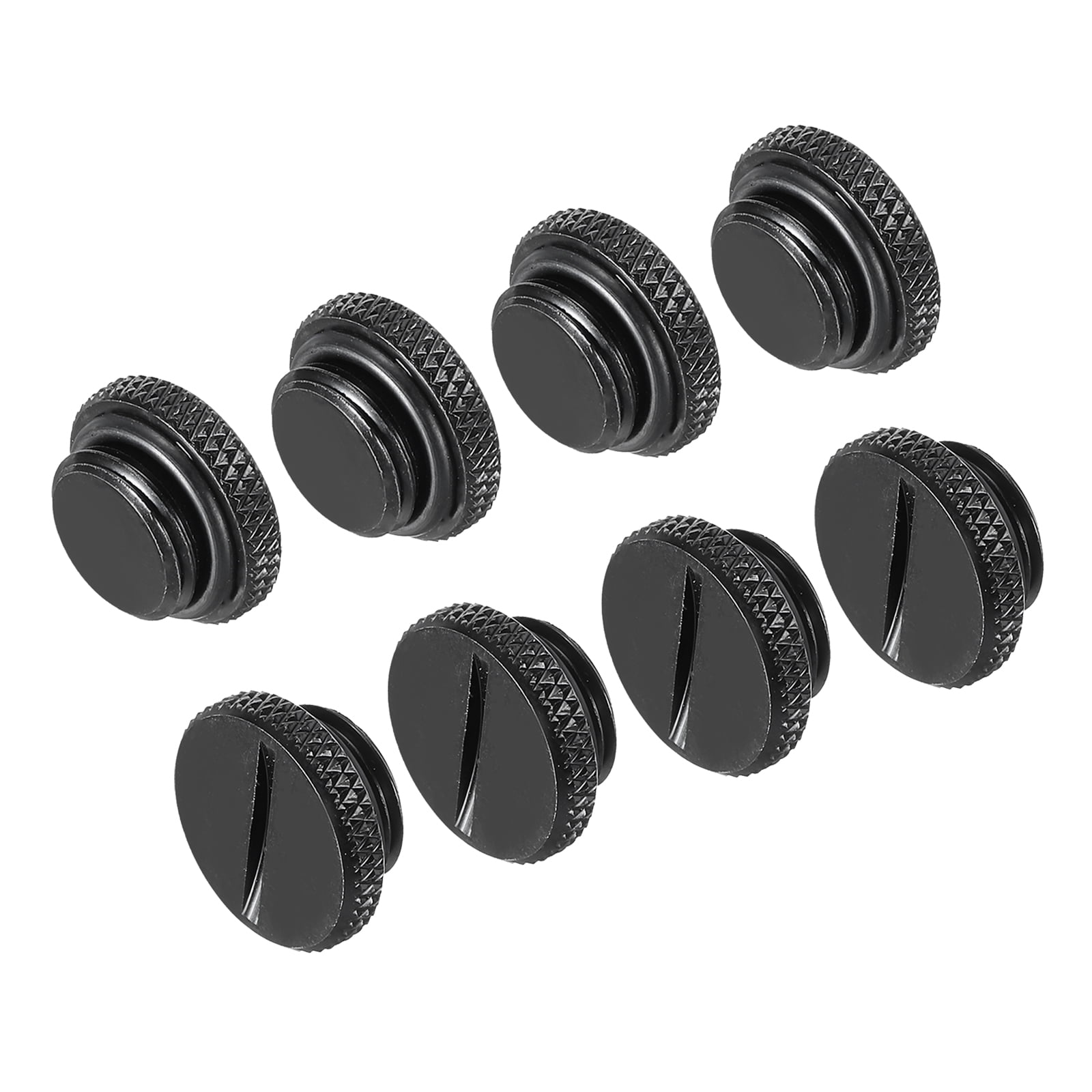 Uxcell Computer Water Cooling Plug Fitting G1/4" Black for PC Water ...