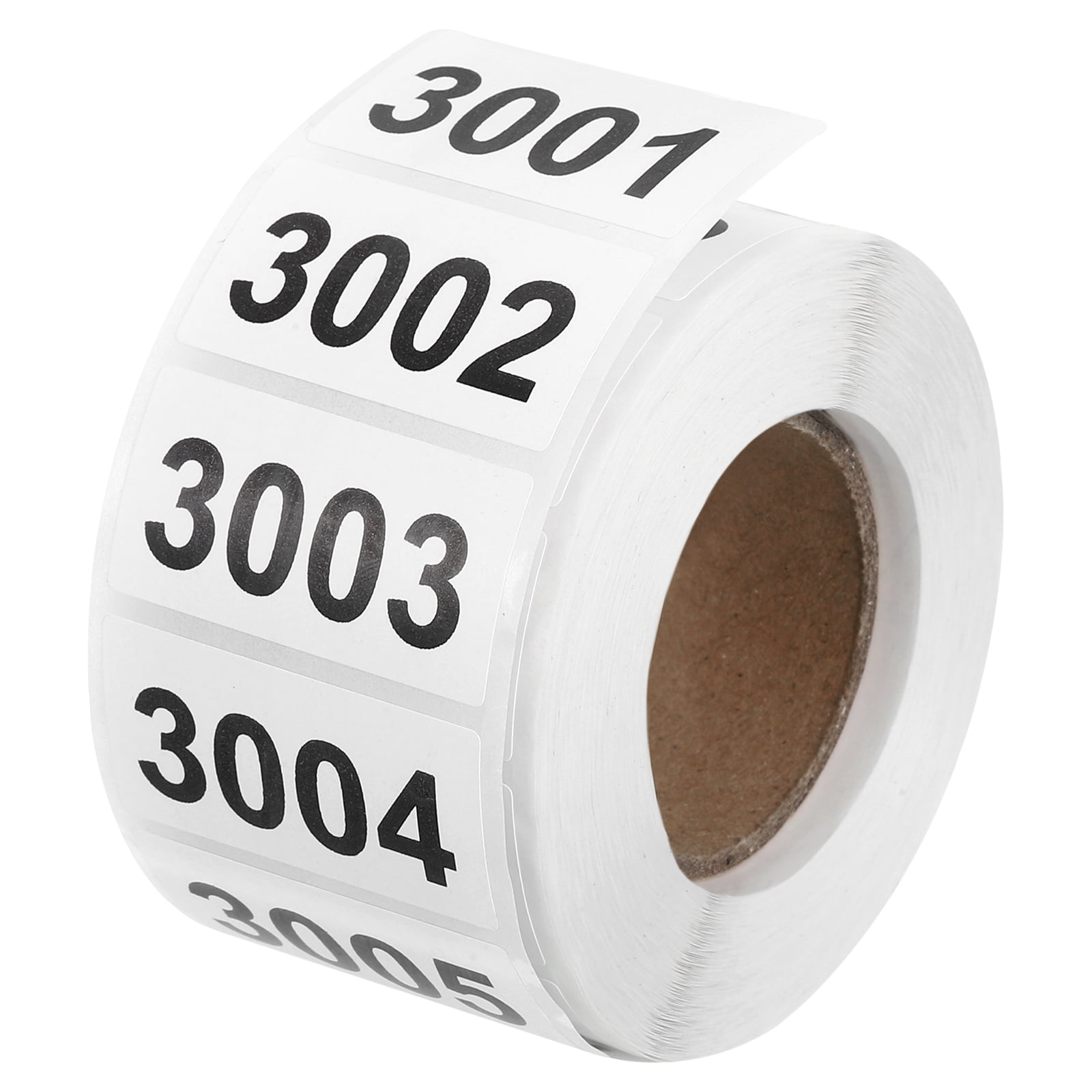 Uxcell Consecutive Number Stickers, 3001-4000 Inventory Label Numbers ...