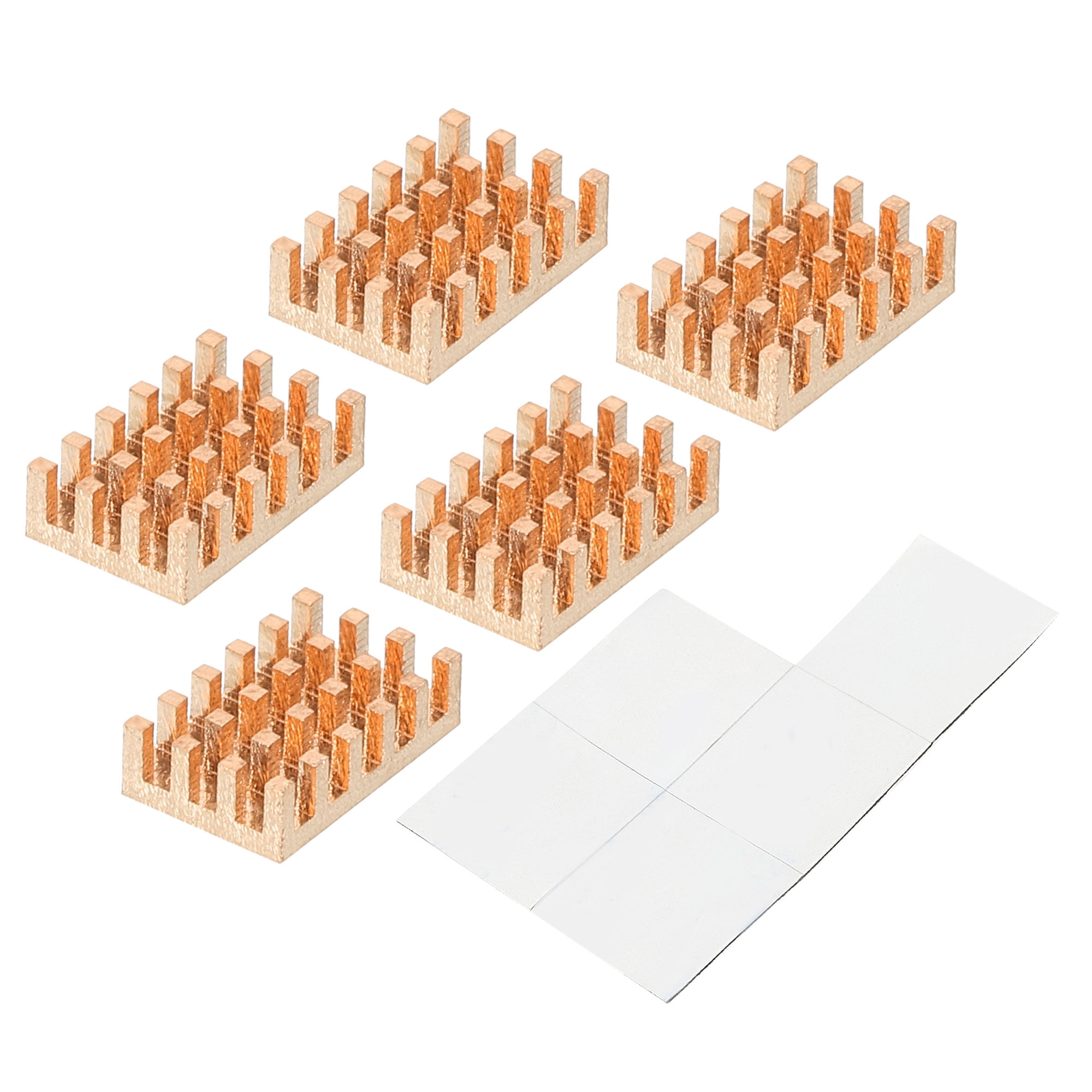 Uxcell Copper Heatsink 14x9x4mm with Self Adhesive for IC Chipset ...
