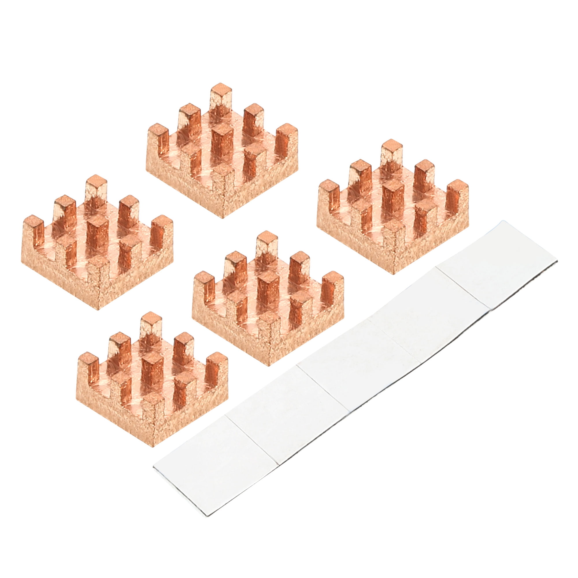 Uxcell Copper Heatsink 6x6x3mm with Self Adhesive for IC Chipset Cooler ...