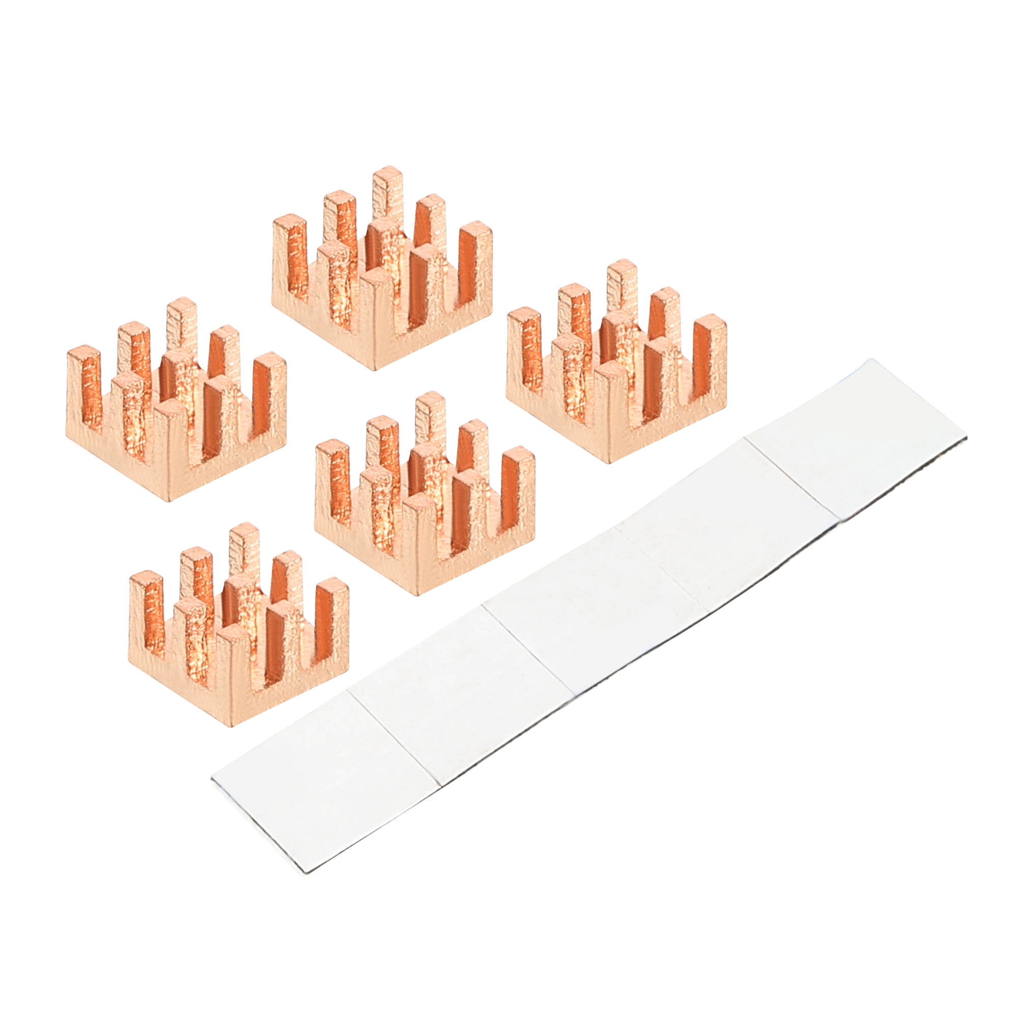 Uxcell Copper Heatsink 6x6x4mm with Self Adhesive for IC Chipset Cooler ...