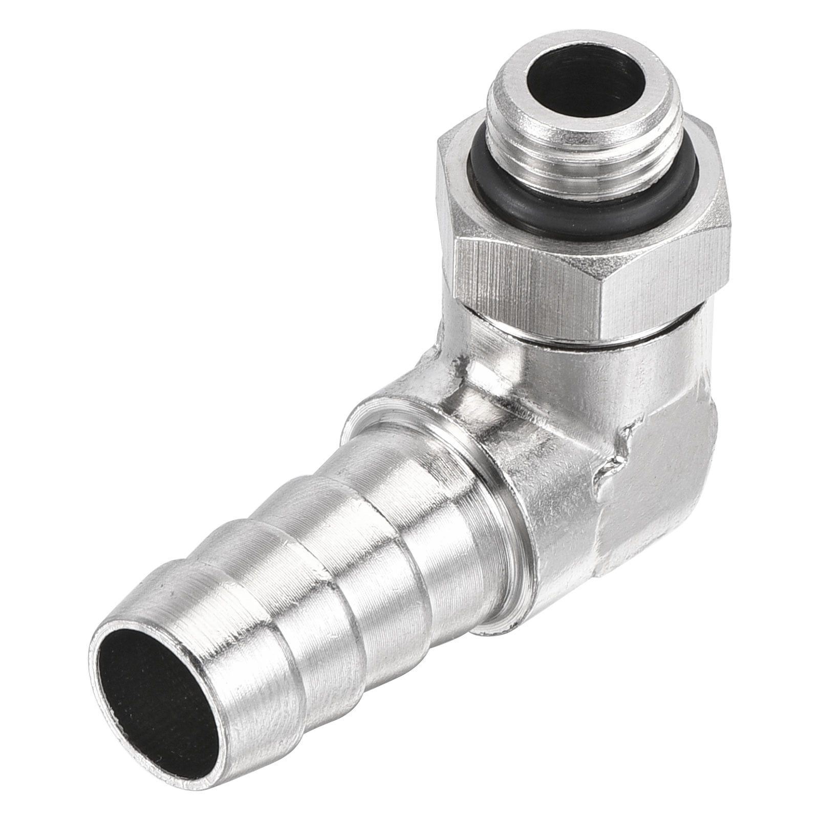 Uxcell Copper Hose Barb Fitting Elbow 10mm Barbed M10x1 Male Thread ...