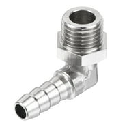 Uxcell Hose Barb Fitting 19.7mm Barbed G1/2 Male Thread, 2 Pack Pipe Connector, Grey - Walmart.com