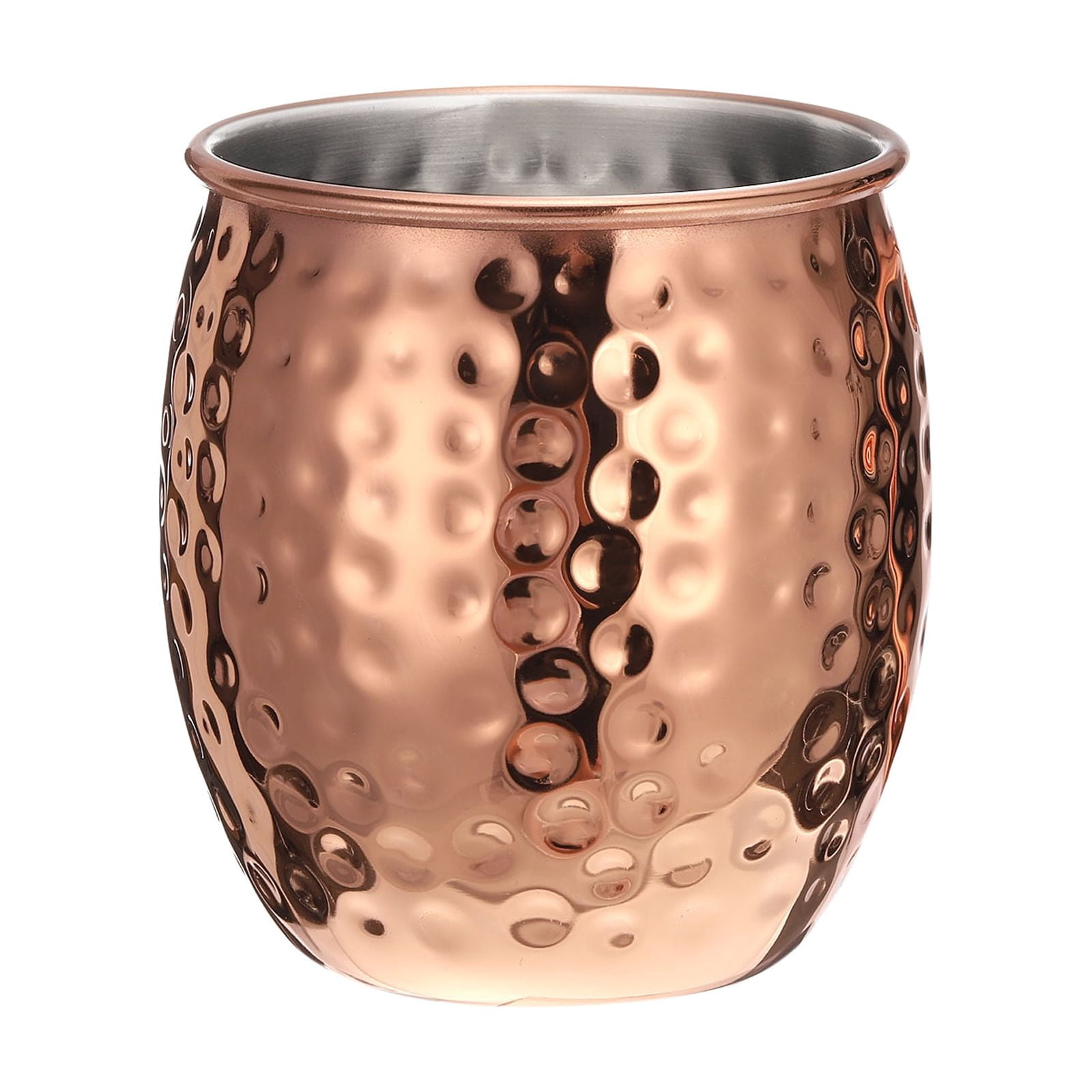 Uxcell Copper Mugs 500ml/18 OZ Hammered Cocktail Mugs, 1Pack Pure ...