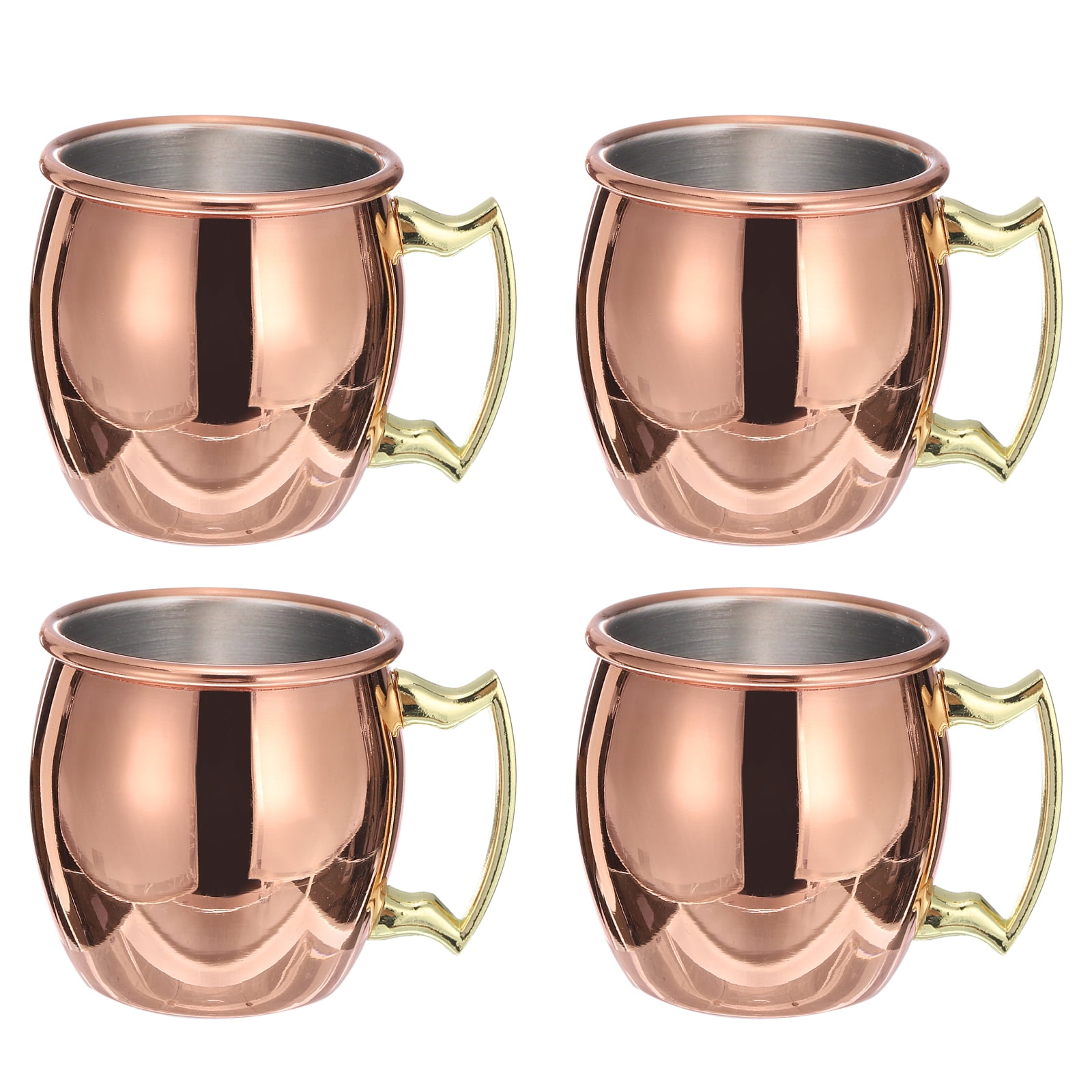 Uxcell Copper Mugs 60ml/2 OZ Mini Cocktail Mugs, 4Pack Pure Copper ...