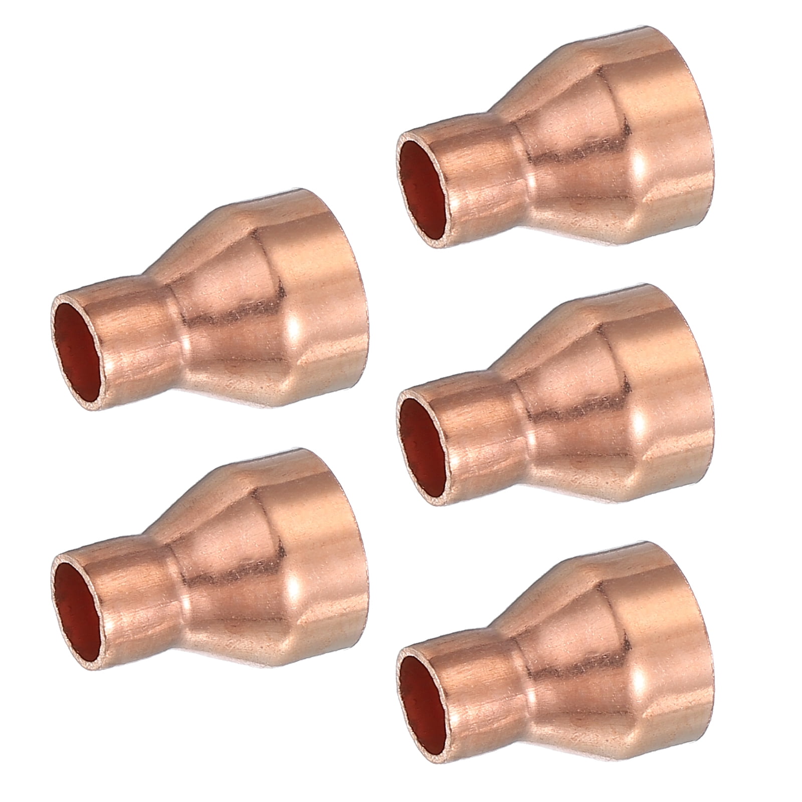 Uxcell Copper Reducer, Reducing Copper Coupling Pressure Fitting Pipes ...