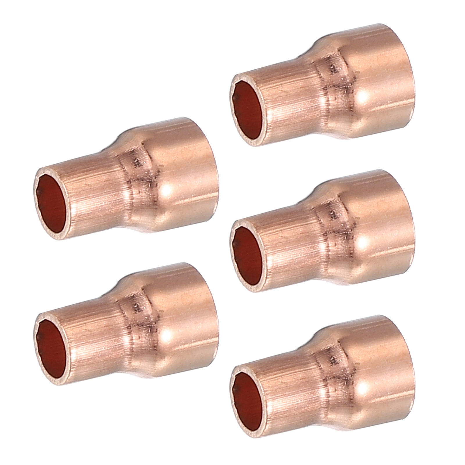 Uxcell Copper Reducer, Reducing Copper Coupling Pressure Fitting Pipes Tube Connector Adapter ...
