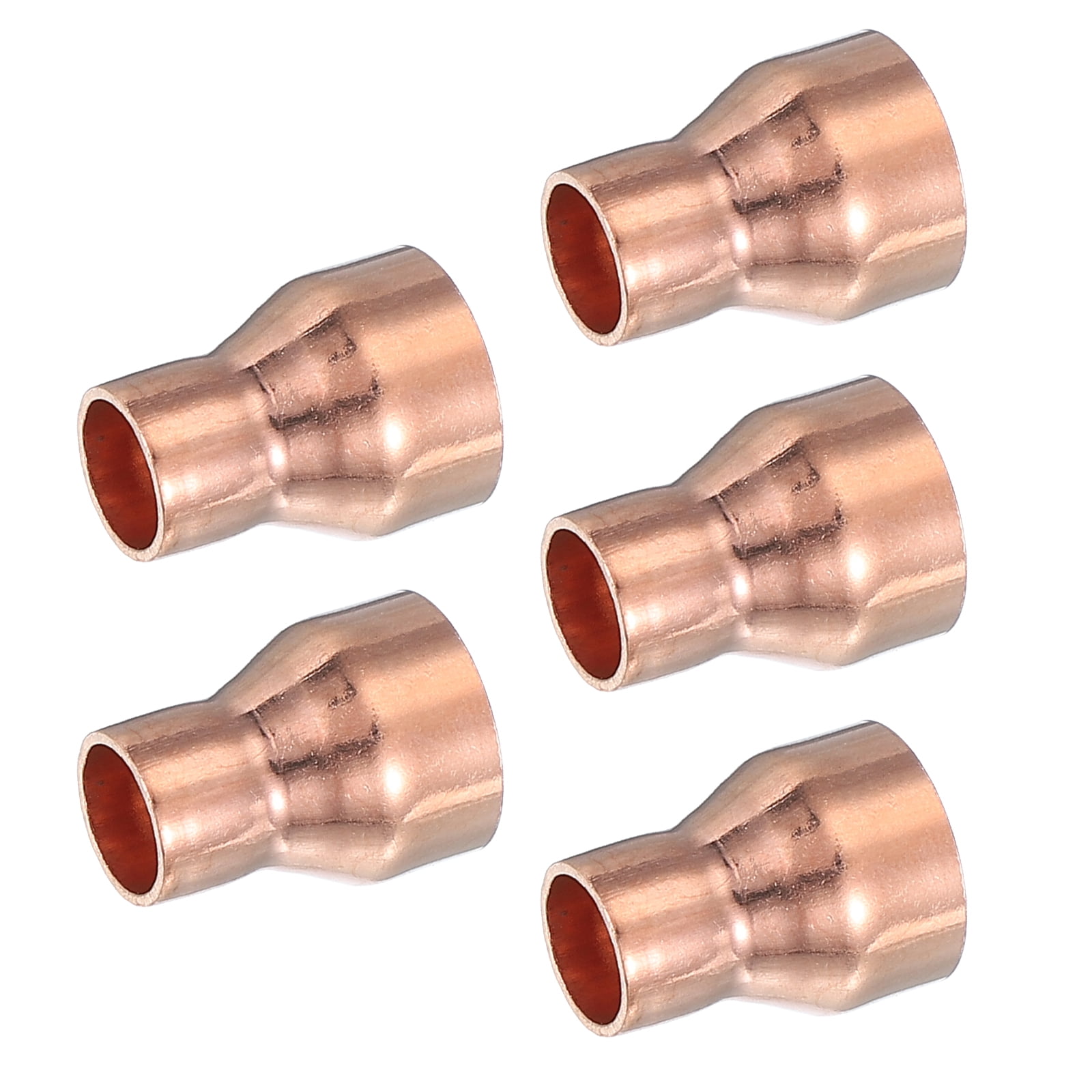 Uxcell Copper Reducer, Reducing Copper Coupling Pressure Fitting Pipes ...