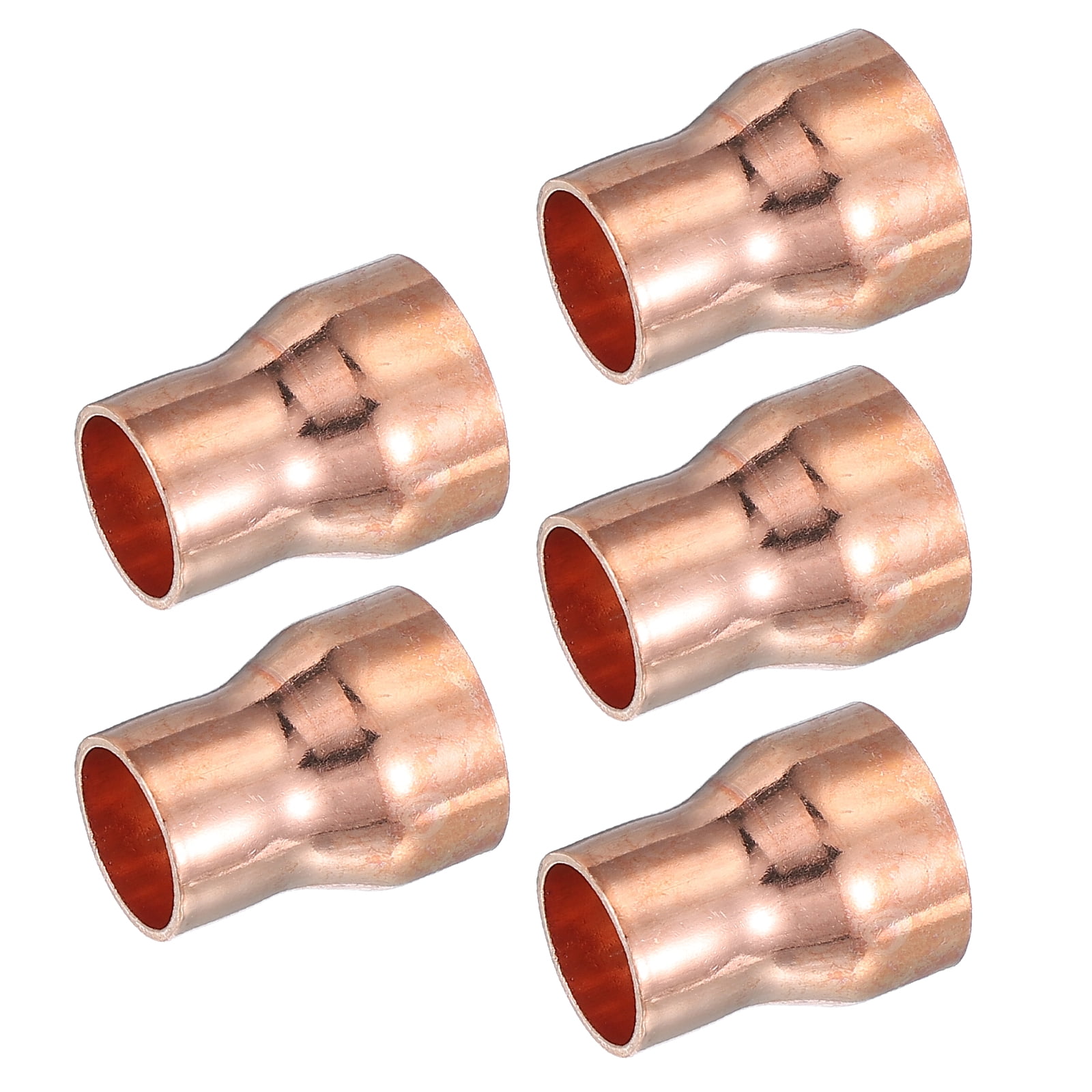 Uxcell Copper Reducer, Reducing Copper Coupling Pressure Fitting Pipes ...