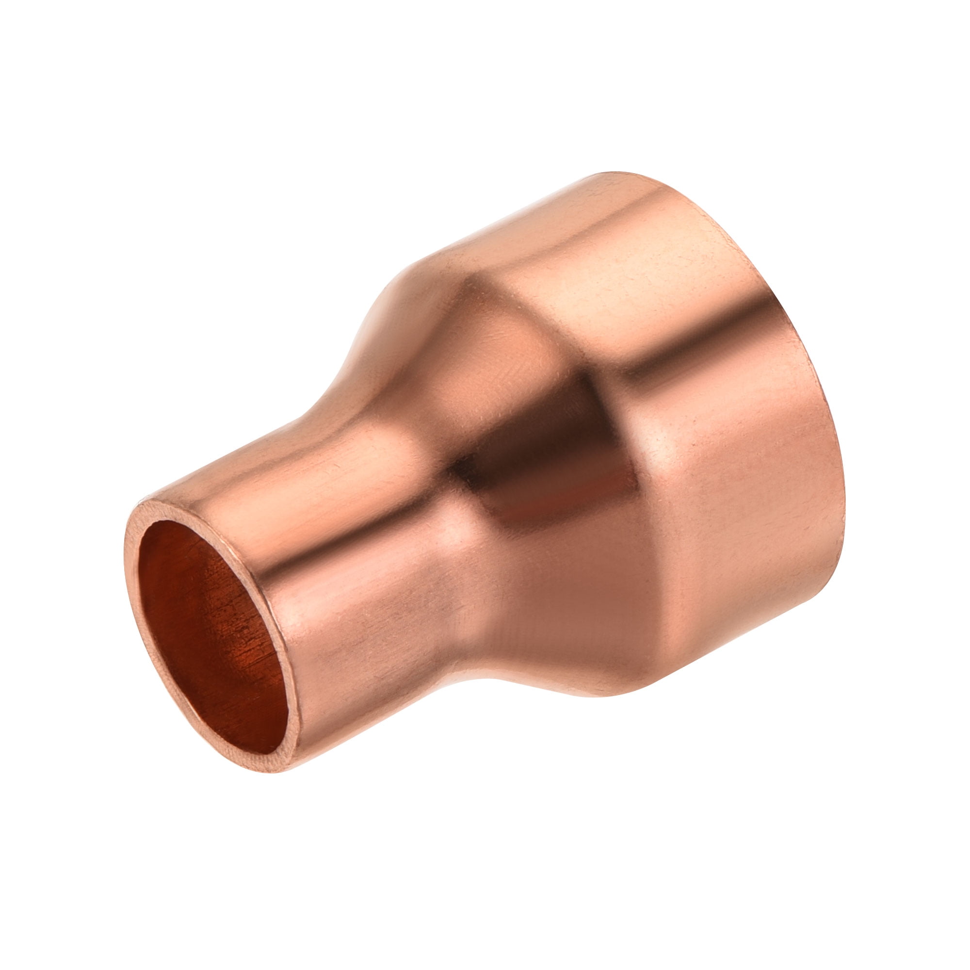 Uxcell Copper Reducing Coupling Fitting with Sweat End, 1/2 x 7/8 Inch ...