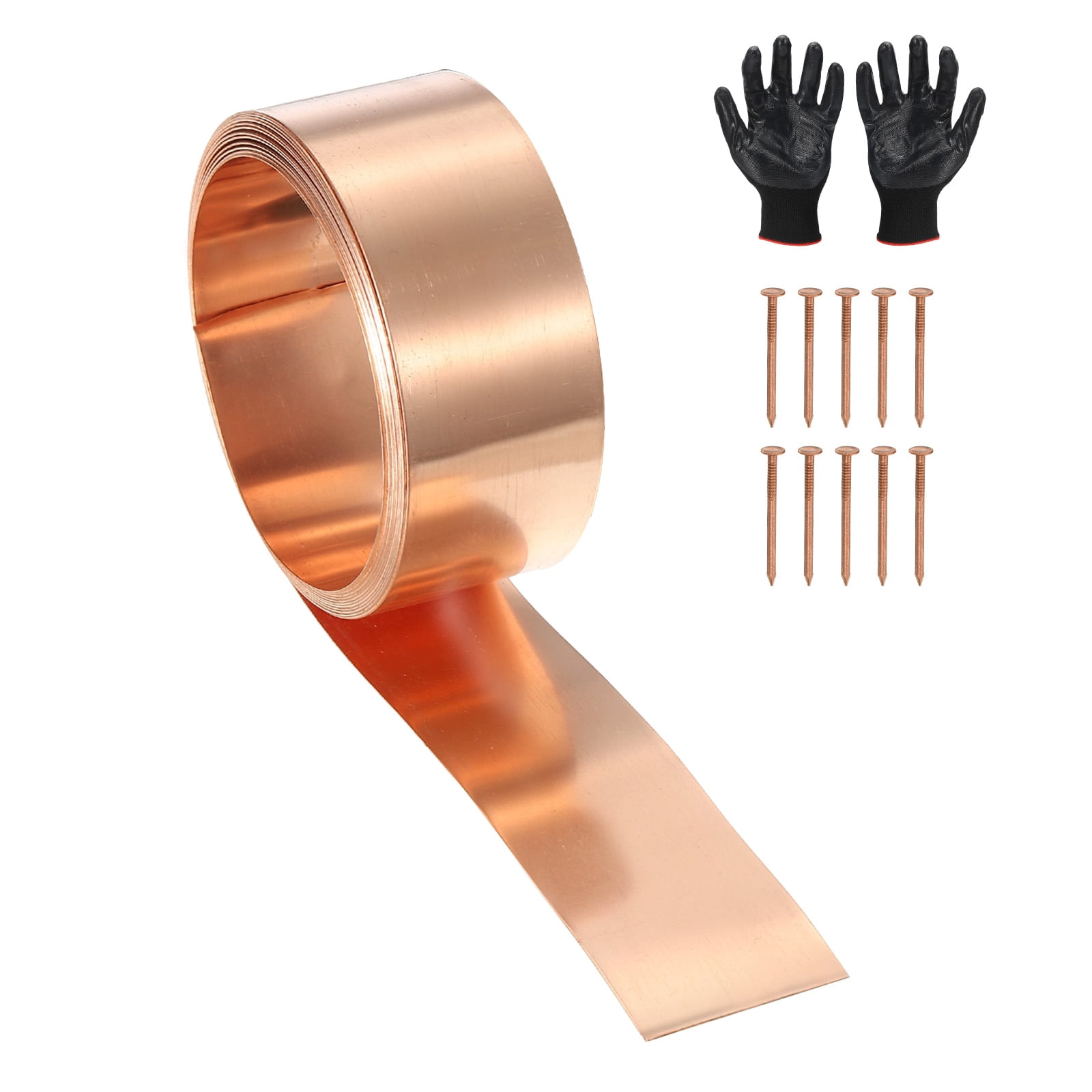 Uxcell Copper Sheet Roll Metal Copper Flashing Foil Plate Fit for DIY ...