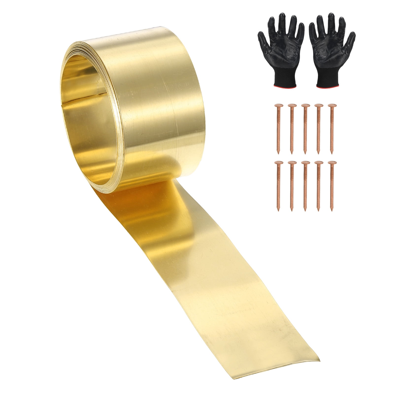 Brass Sheet Roll Film Brass Foil Plate, 2" x 10 ft 24 Gauge (0.5mm ...