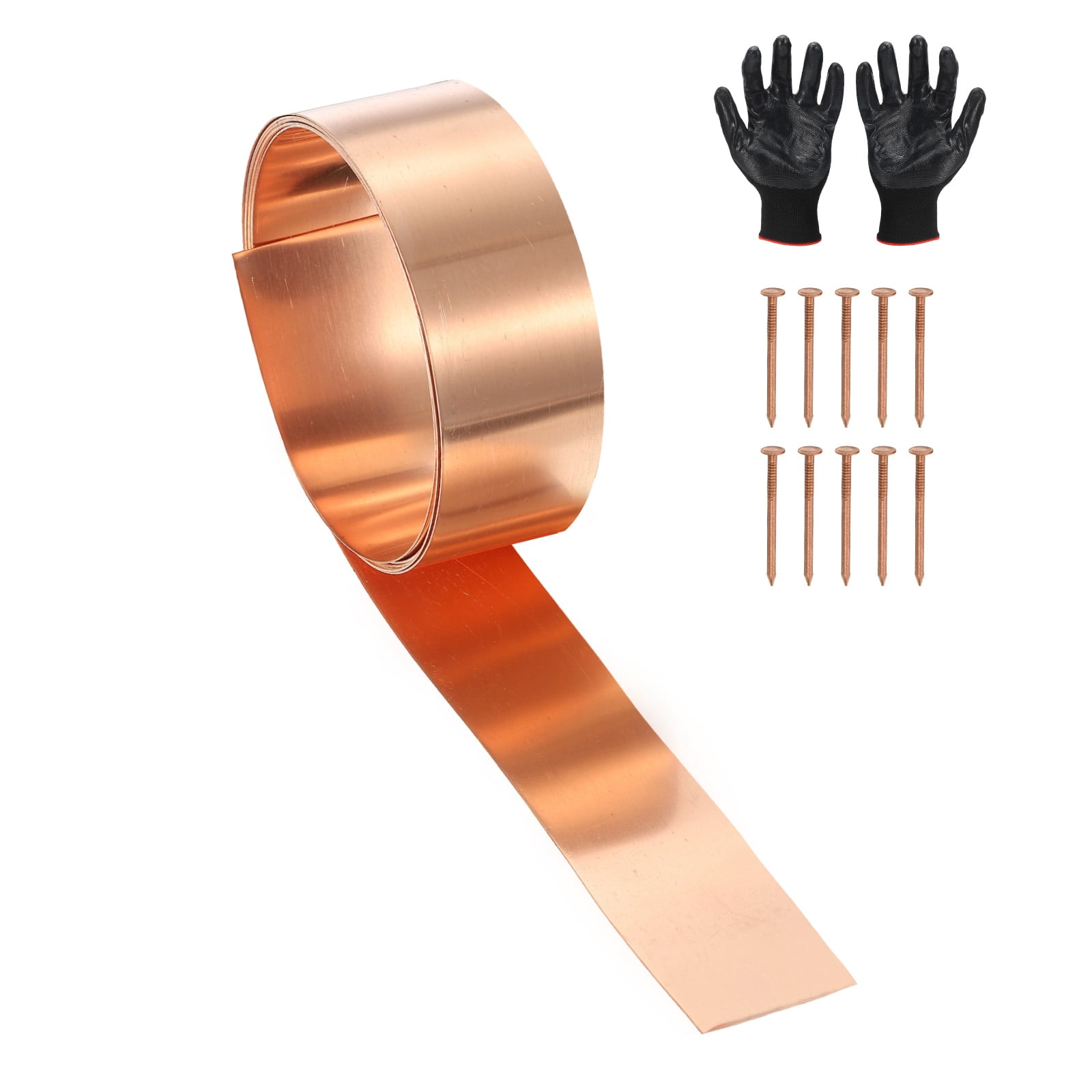 Uxcell Copper Sheet Roll Metal Copper Flashing Foil Plate Fit for DIY ...