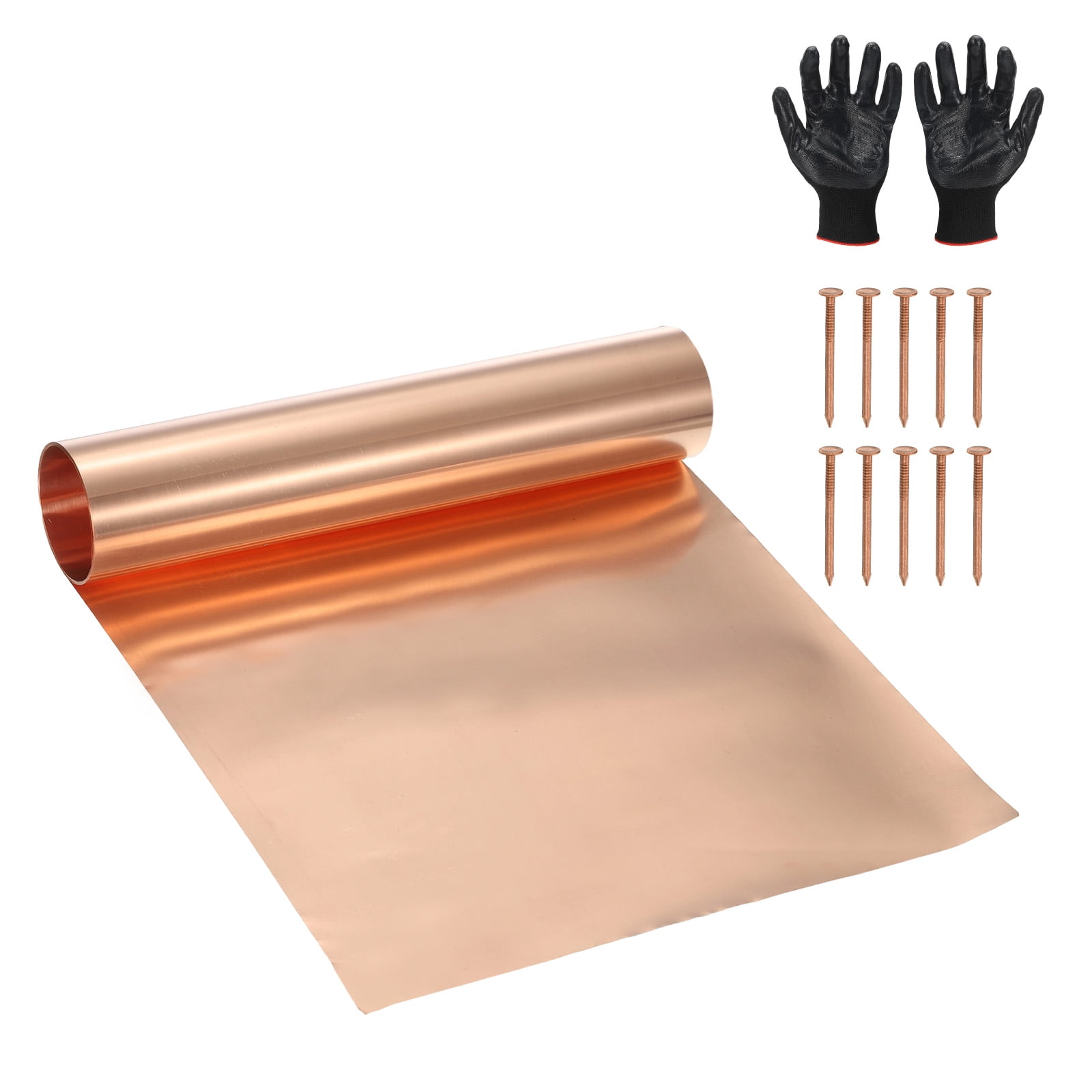 Uxcell Copper Sheet Roll Metal Copper Flashing Foil Plate Fit for DIY ...