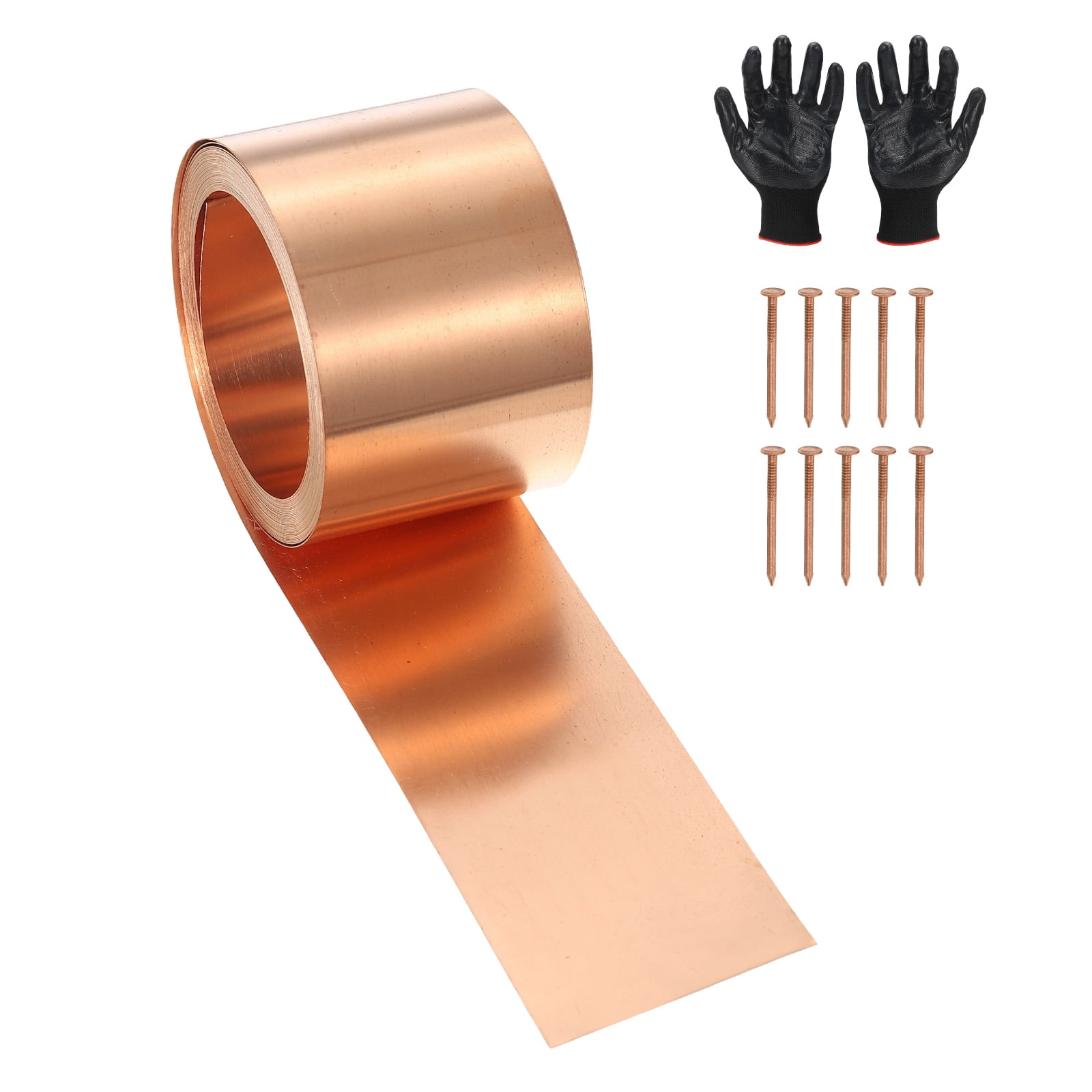 Uxcell Copper Sheet Roll Metal Copper Flashing Foil Plate Fit for DIY ...