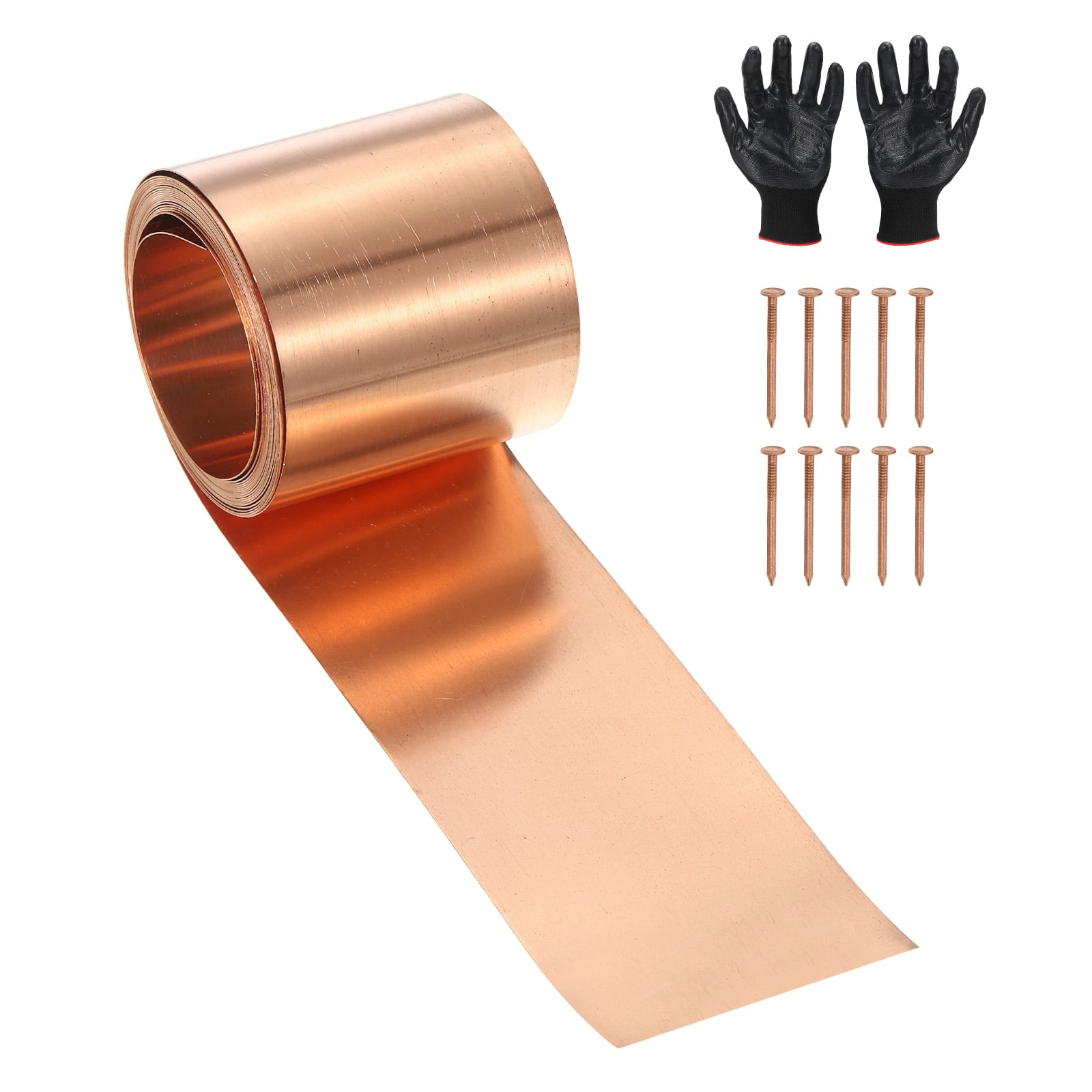 Uxcell Copper Sheet Roll Metal Copper Flashing Foil Plate Fit for DIY ...