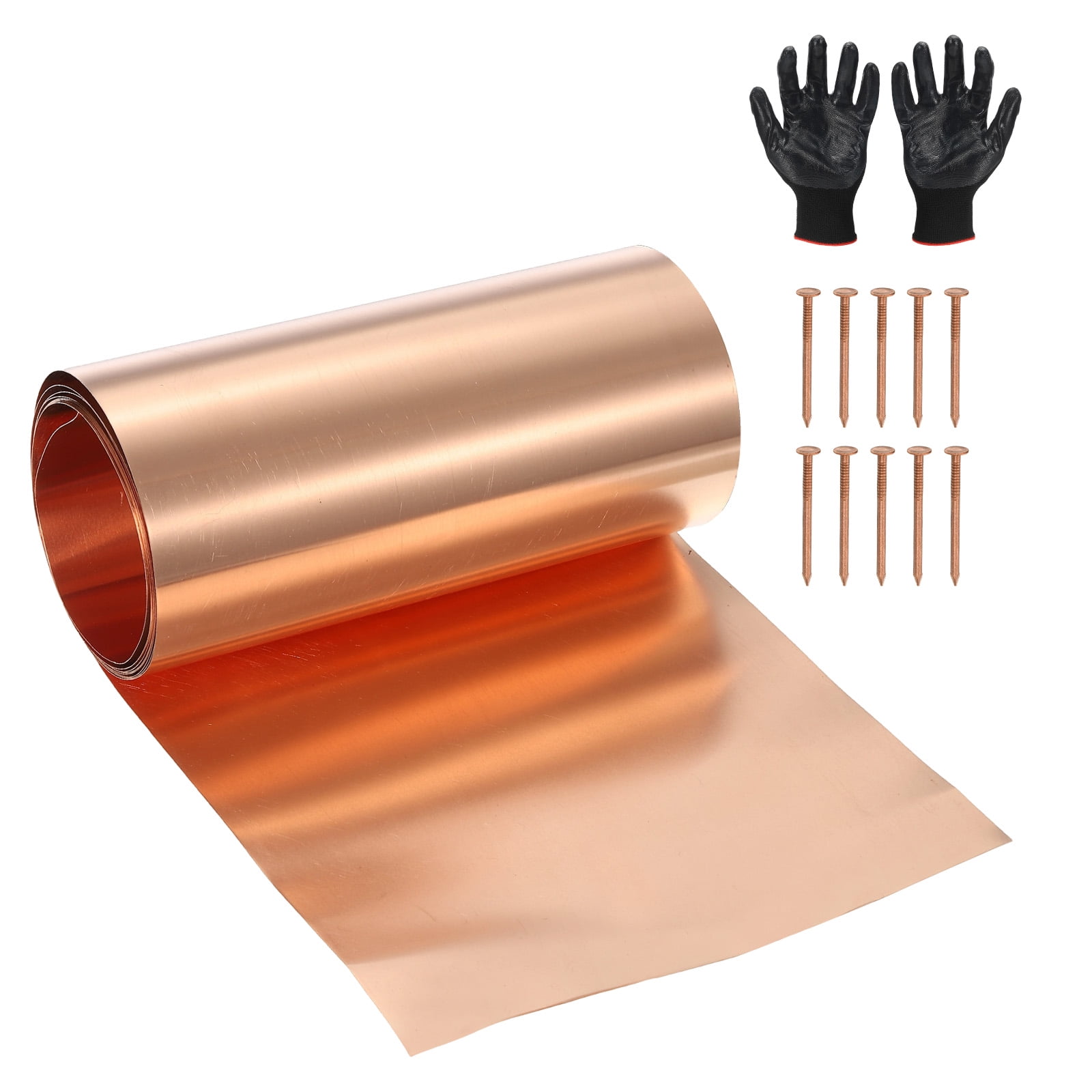Uxcell Copper Sheet Roll Metal Copper Flashing Foil Plate Fit for DIY ...