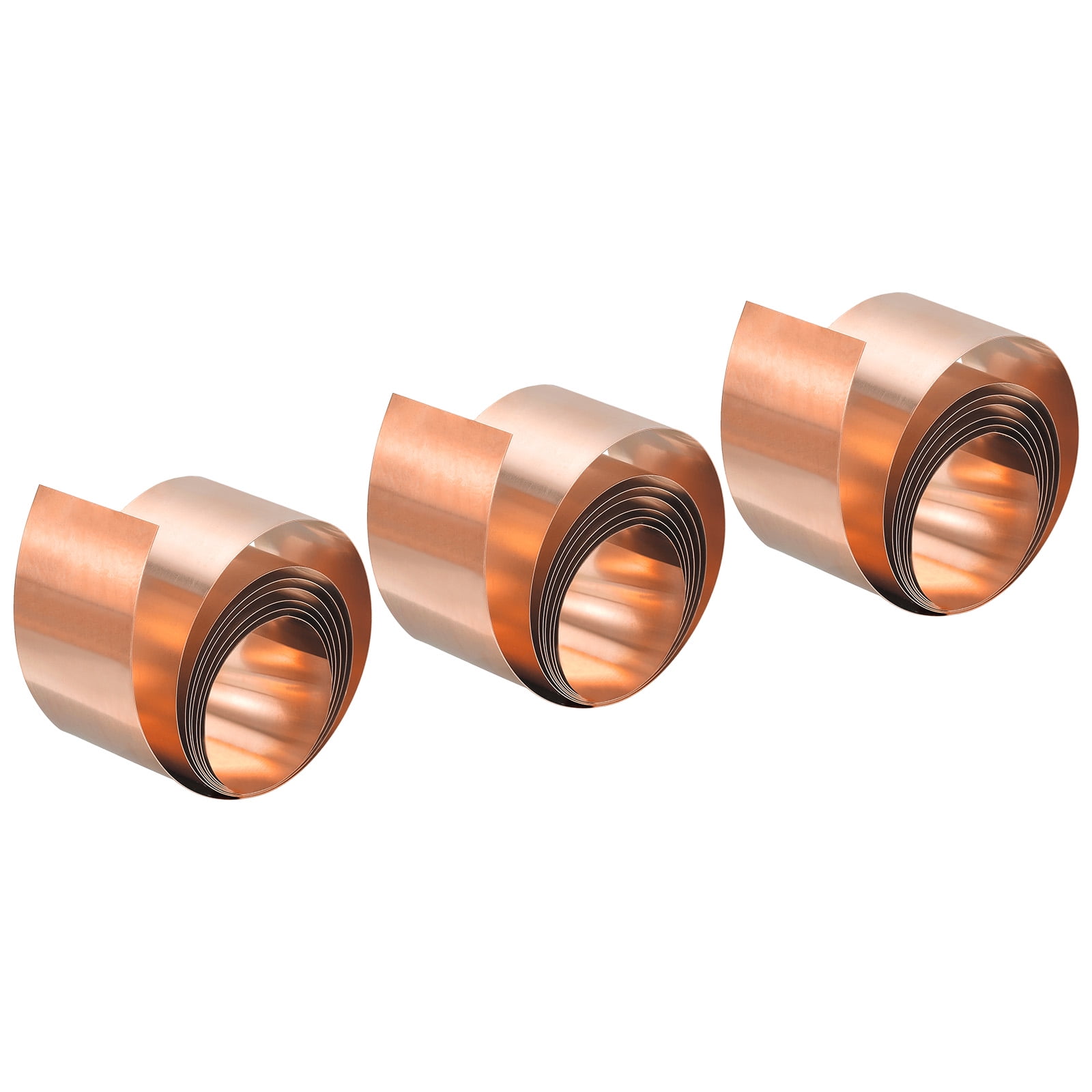 Uxcell Copper Thin Foil Roll Sheet, 0.15x30x1000mm Pure Copper Foil ...