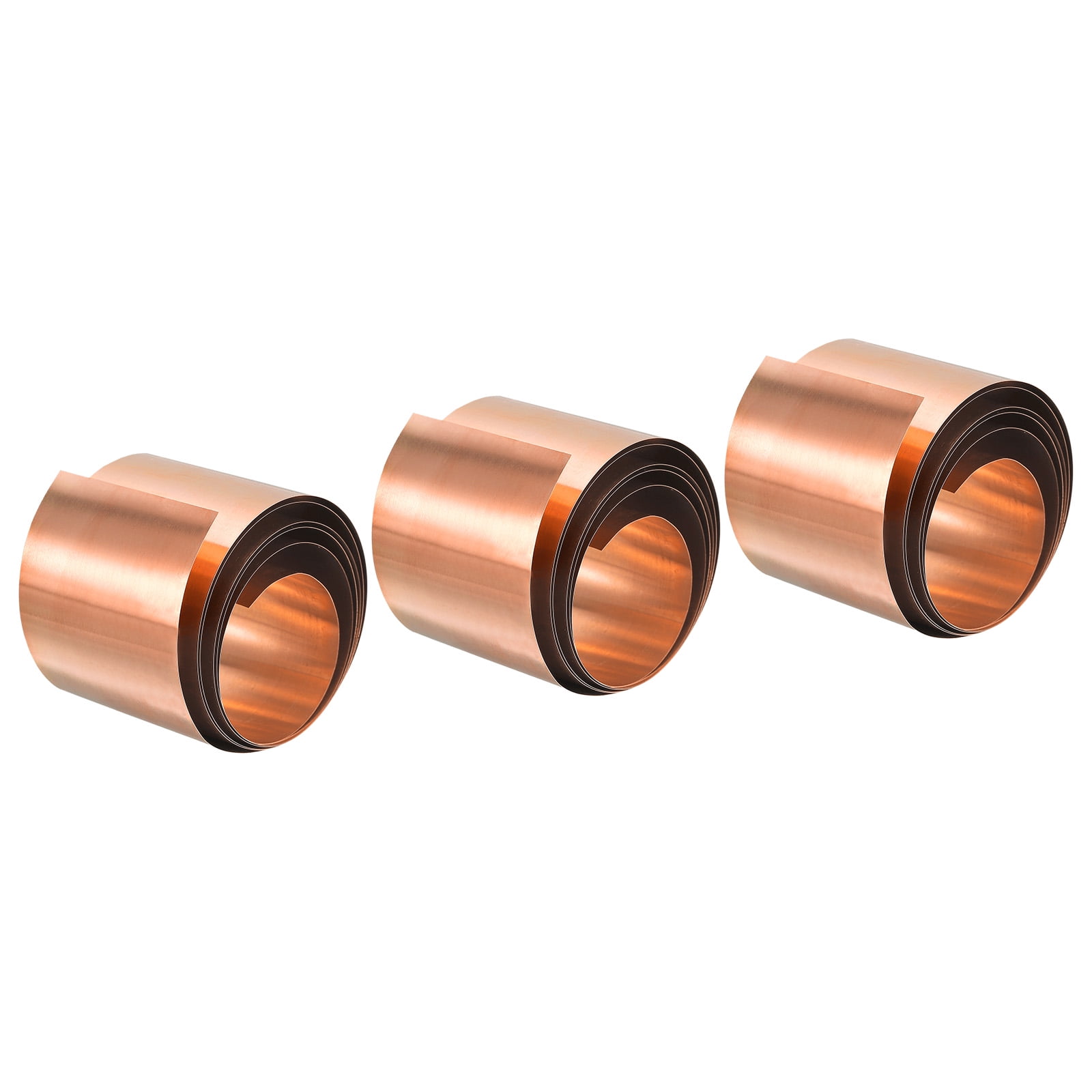 Uxcell Copper Thin Foil Roll Sheet, 0.15x50x1000mm Pure Copper Foil ...