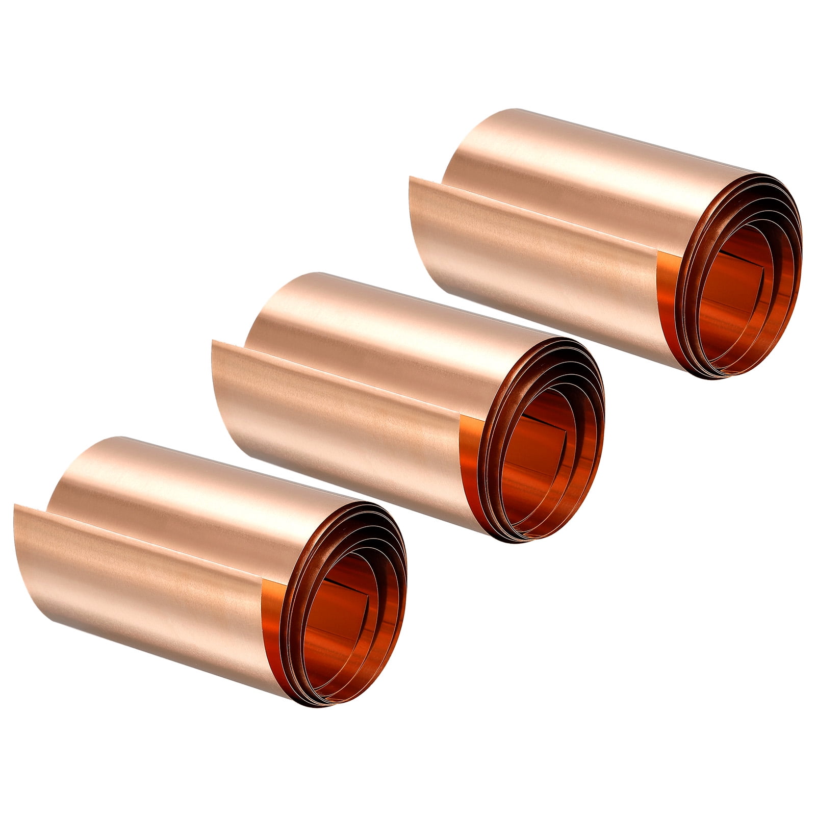 Uxcell Copper Thin Foil Roll Sheet, 0.1x60x1000mm Pure Copper Foil ...