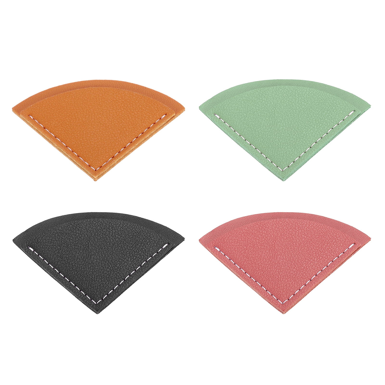 Uxcell Corner Bookmarks Book Marks Paper Page Markers Clip PU Leather ...