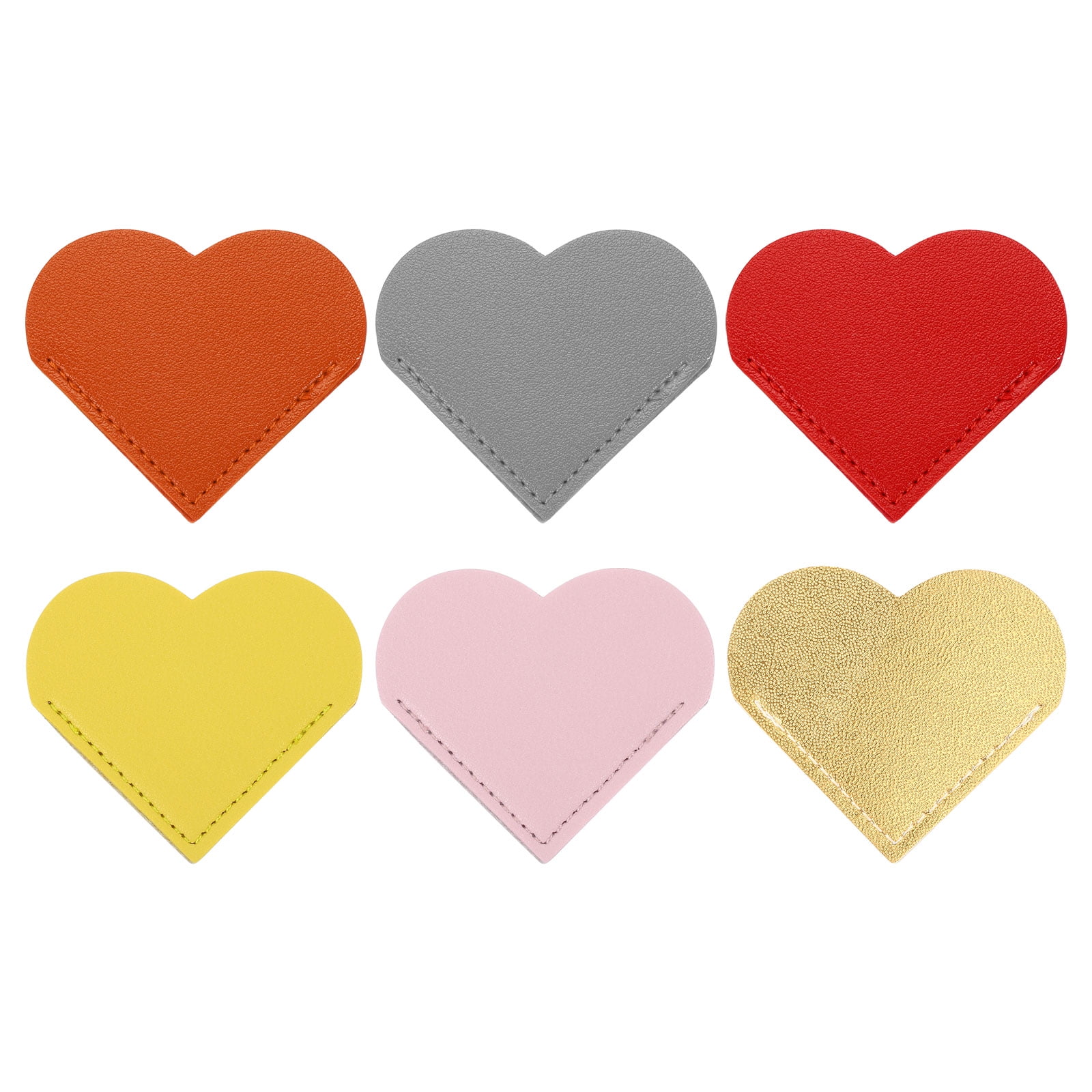 Uxcell Corner Bookmarks Cute Book Marks Paper Page Markers Clip PU ...