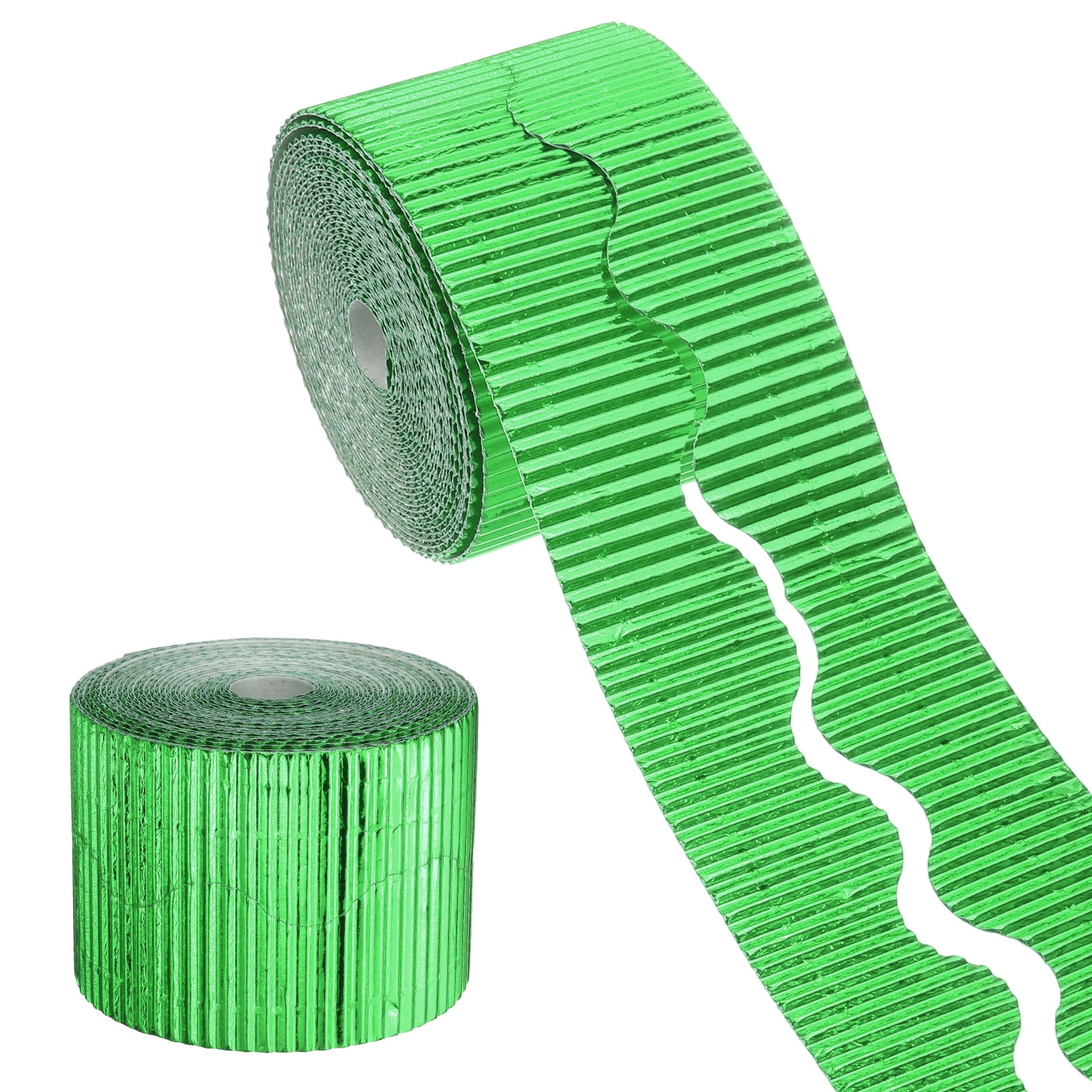 Uxcell 49.2ft Bulletin Board Border, Corrugated Paper Decorative Wavy ...