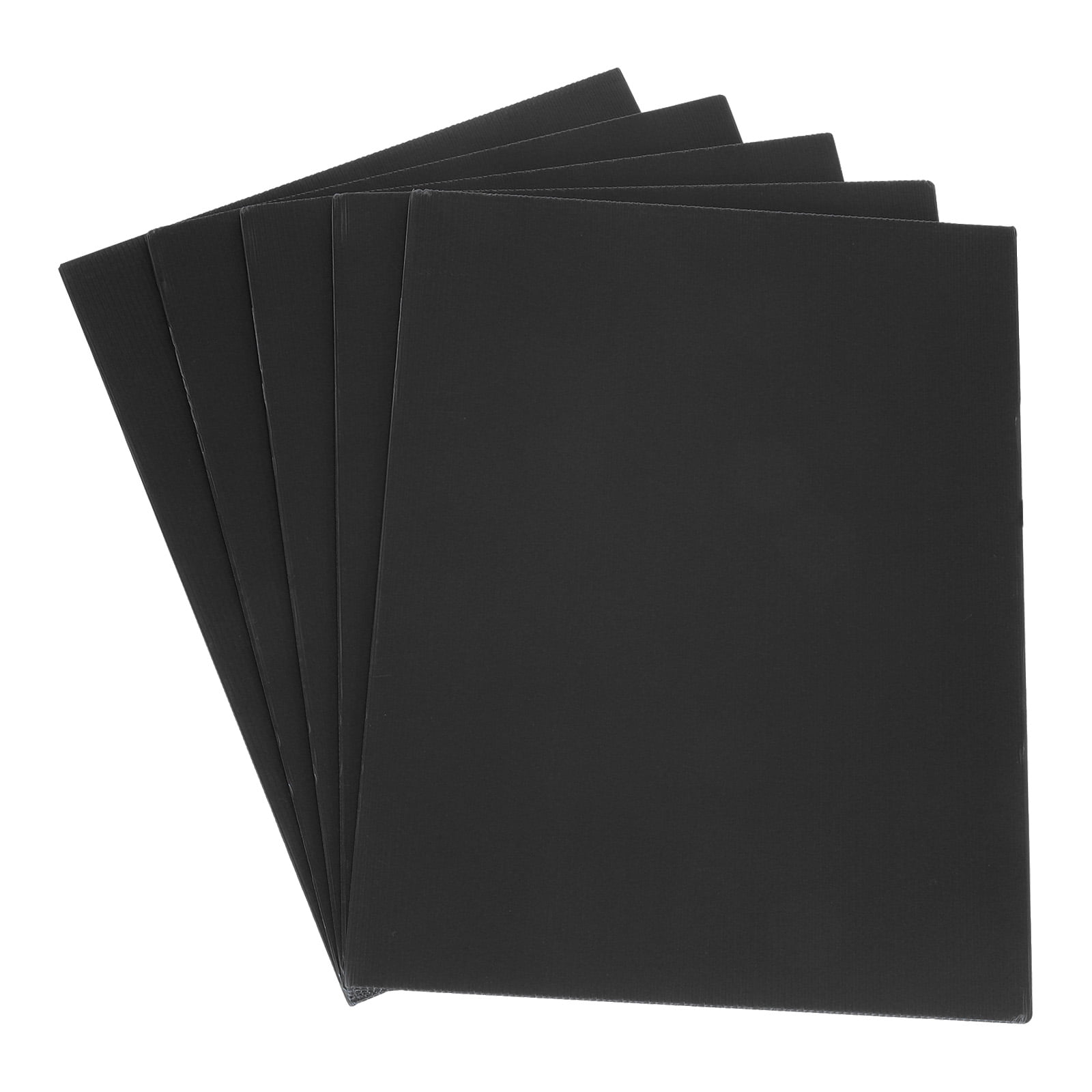 Uxcell Corrugated Plastic Sheets 4mm Black Blank Yard Lawn Signs 17inch