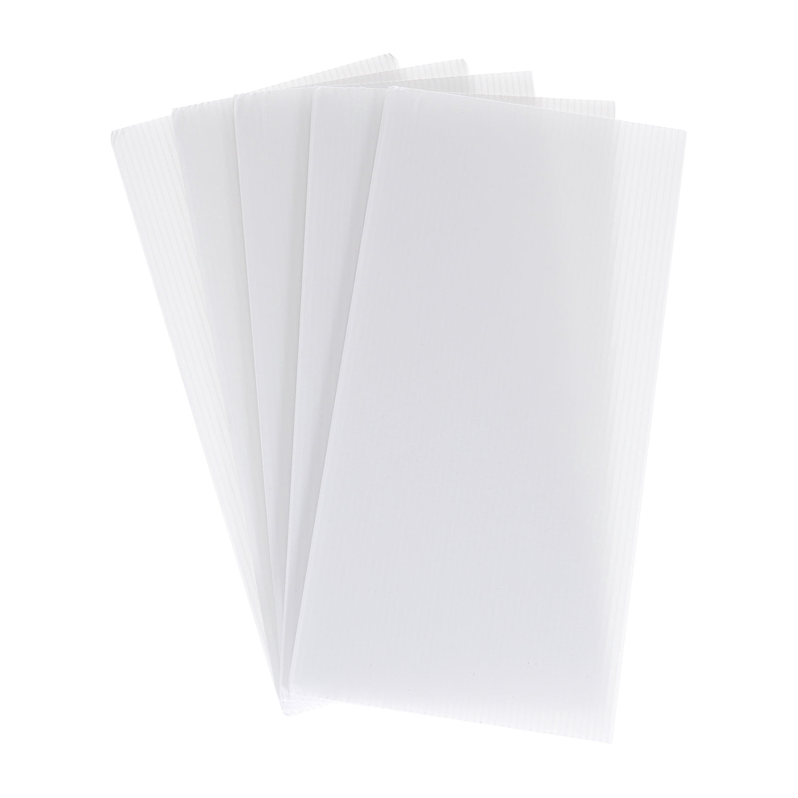 Uxcell Corrugated Plastic Sheets,4mm White Blank Yard Lawn Signs,12Inch ...
