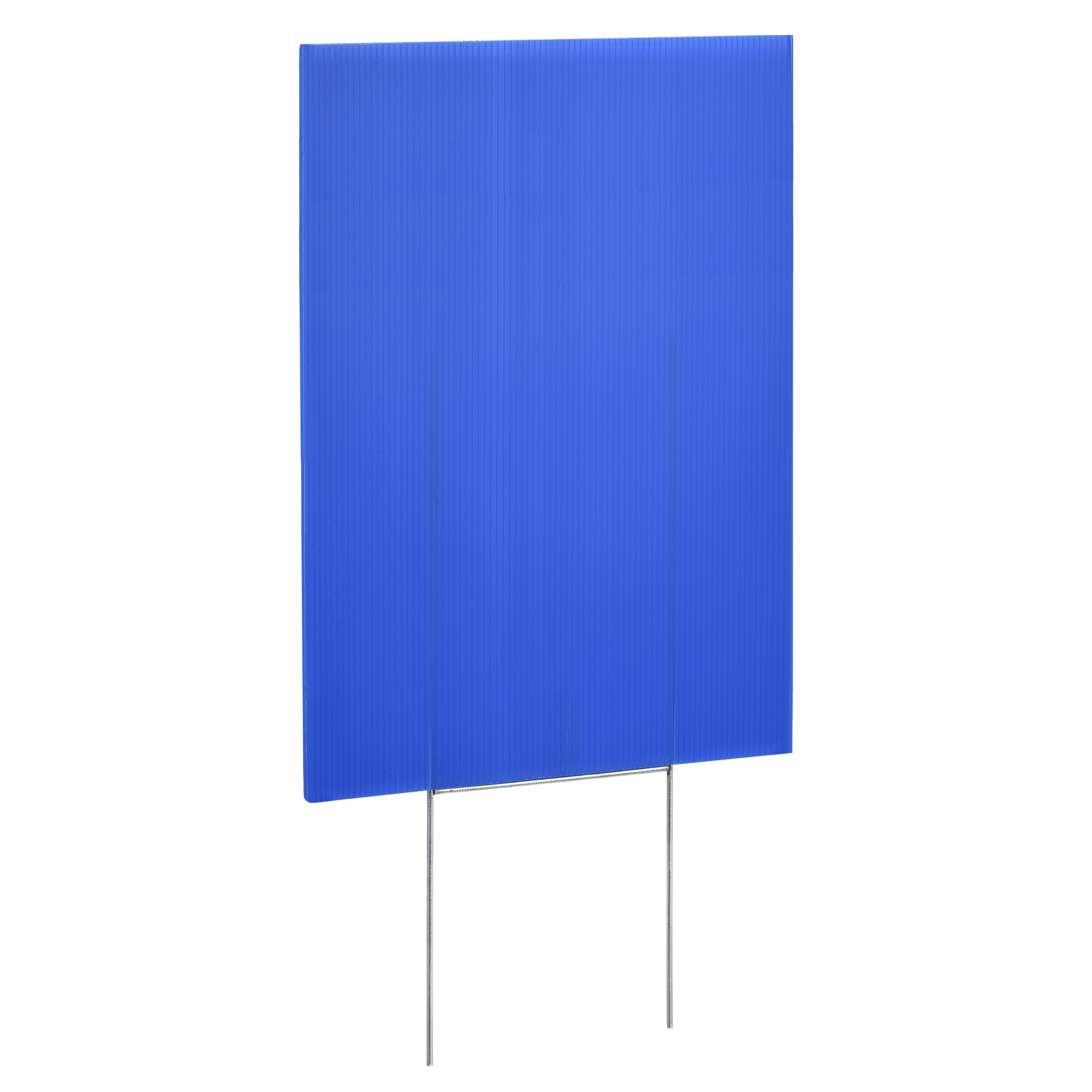 Uxcell Corrugated Sign Board Plastic Plate Sheet Blue Blank Signboard ...