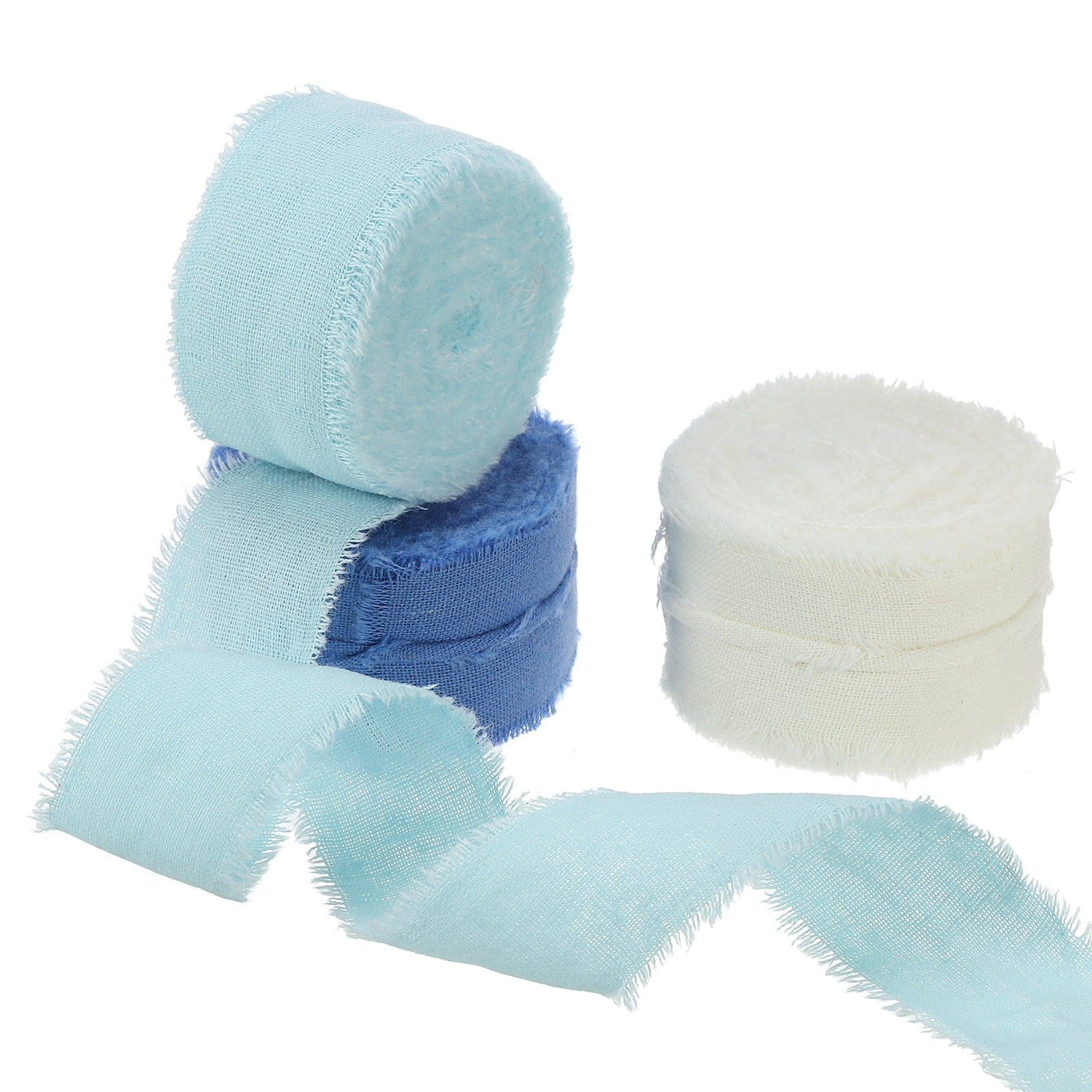 Uxcell Cotton Handmade Fringe Ribbon 1 Inch x 21 Yard Frayed Fringe ...