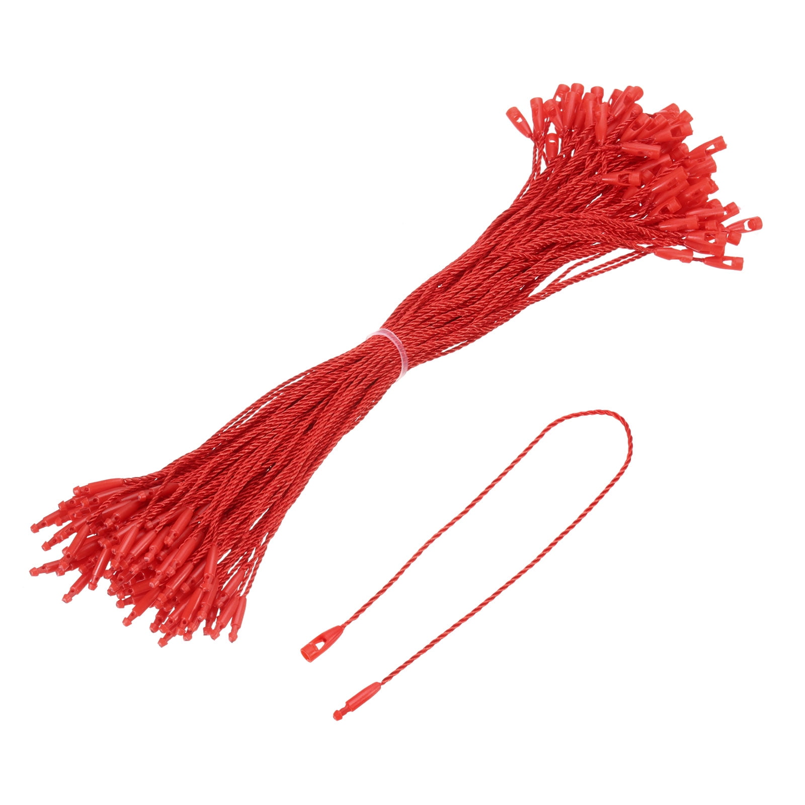 Uxcell Cotton Hang Tag String Snap Lock Price Tag Fastener Ties 100 Pcs ...