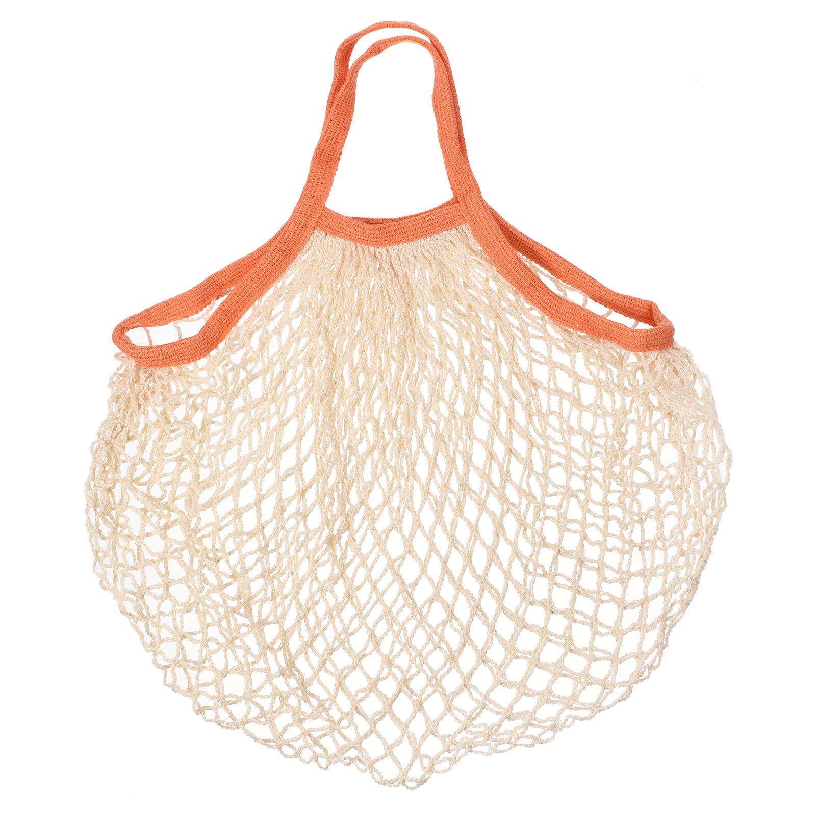 Uxcell Cotton Mesh Bag, 14.2x13.8" Reusable Mesh Net String Grocery ...