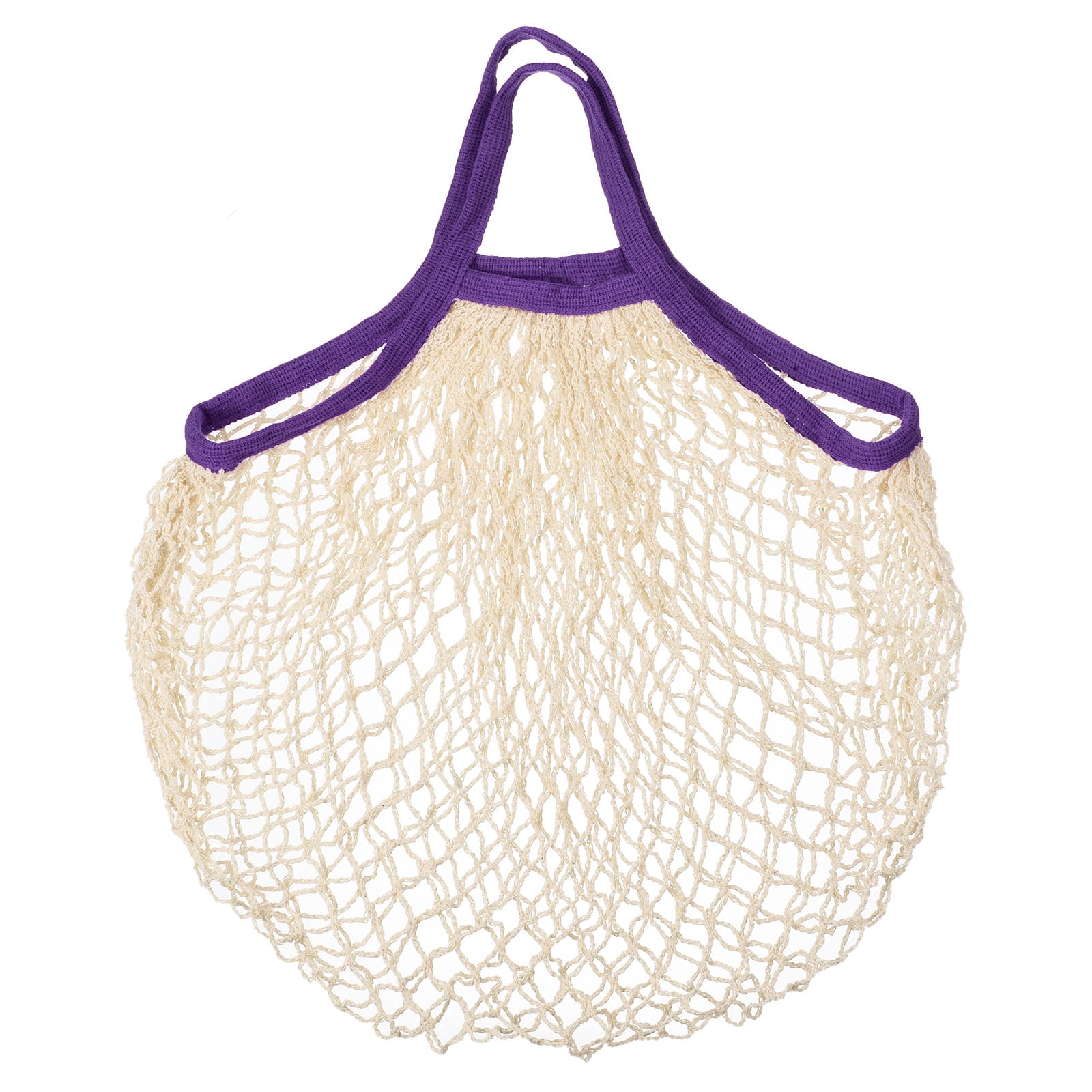 Uxcell Cotton Mesh Bag, 14.2x13.8" Reusable Mesh Net String Grocery ...
