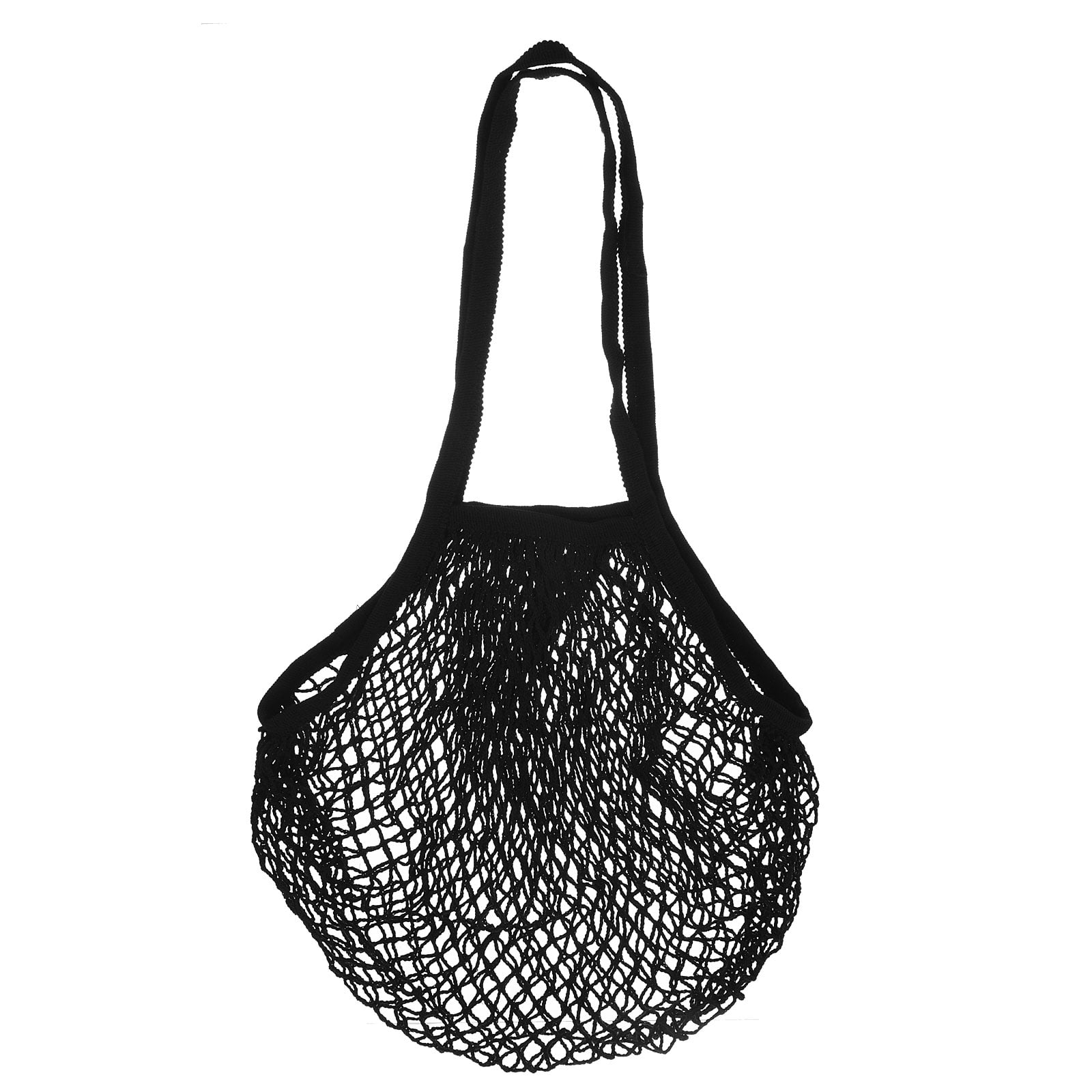 Uxcell Cotton Mesh Bag, 14.96x12.2" Long Handle Reusable Mesh Net ...