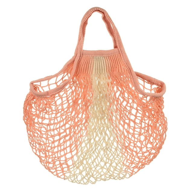 Uxcell Cotton Mesh Bag, 15x12.2" Reusable Mesh Net String Grocery Bags ...