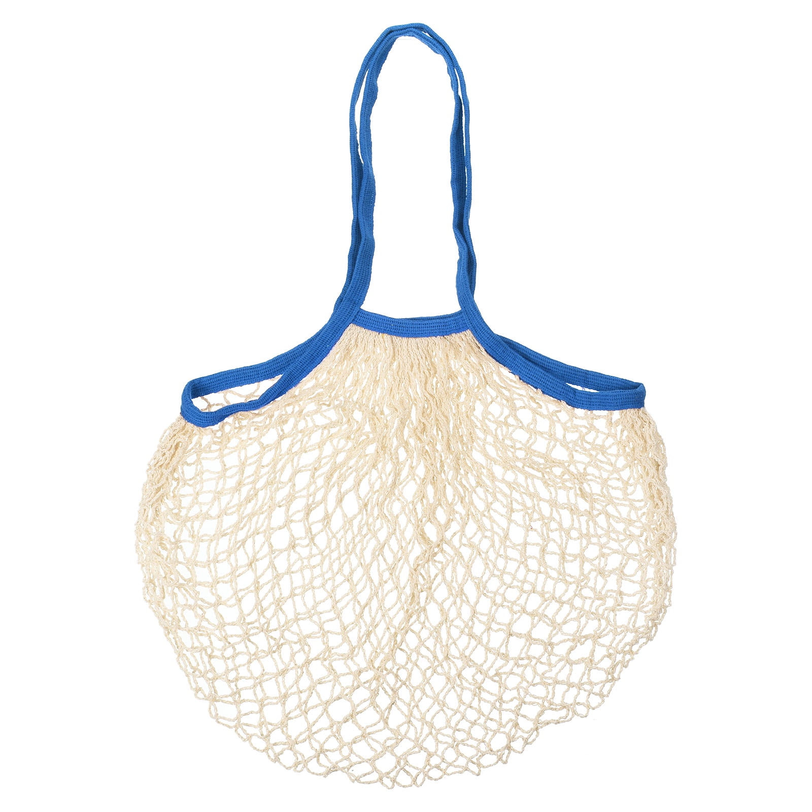 Uxcell Cotton Mesh Bag, 15x13.8" Long Handle Reusable Mesh Net String ...