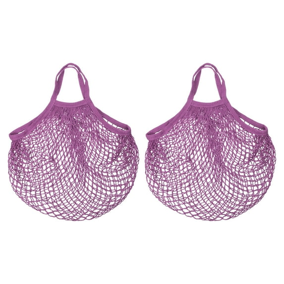 Uxcell Cotton Mesh Bag, 15x13.8" Reusable Mesh Net String Grocery Bags ...